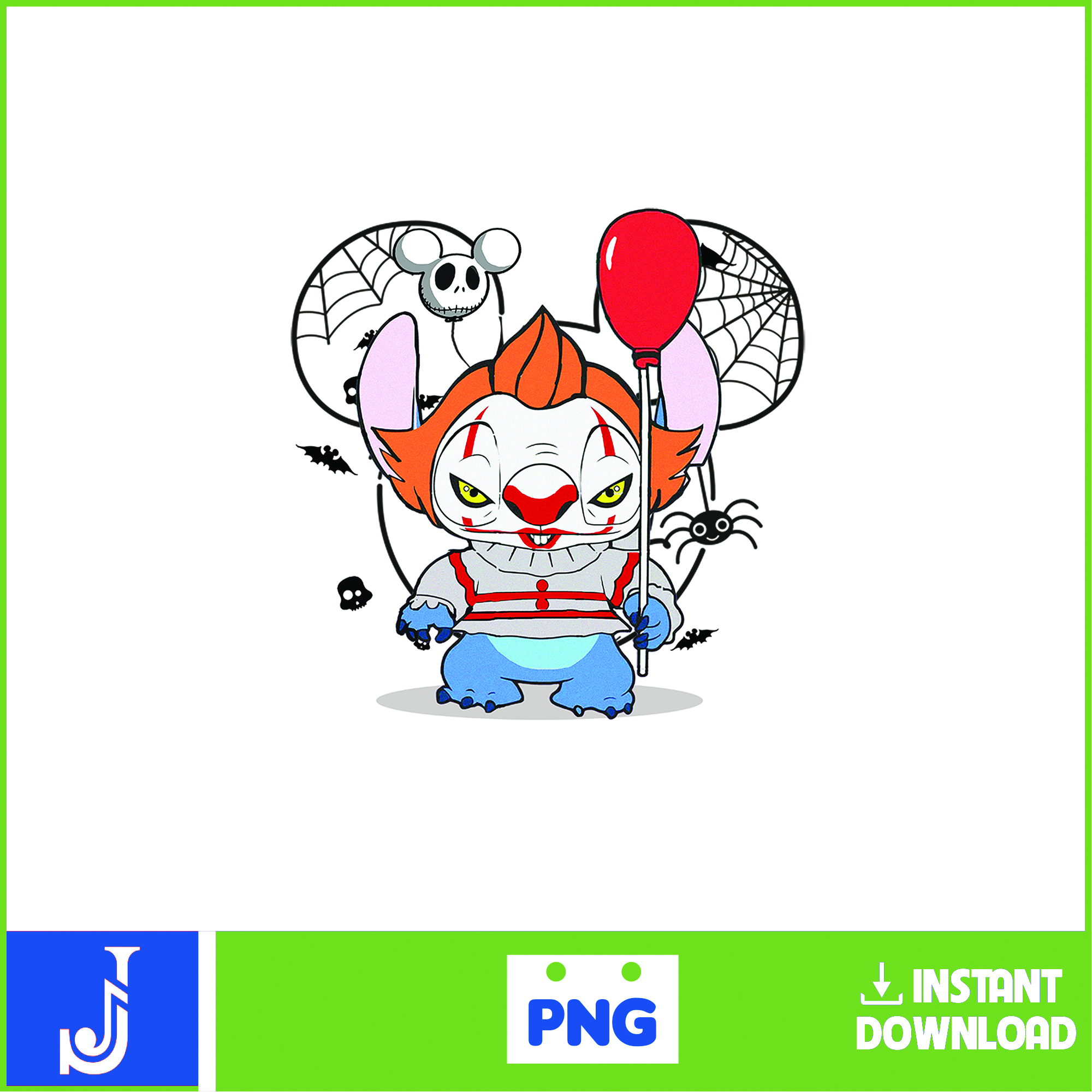 Stitch Horror Movie Characters Cosplay PNG Files For Cricut, - Inspire ...