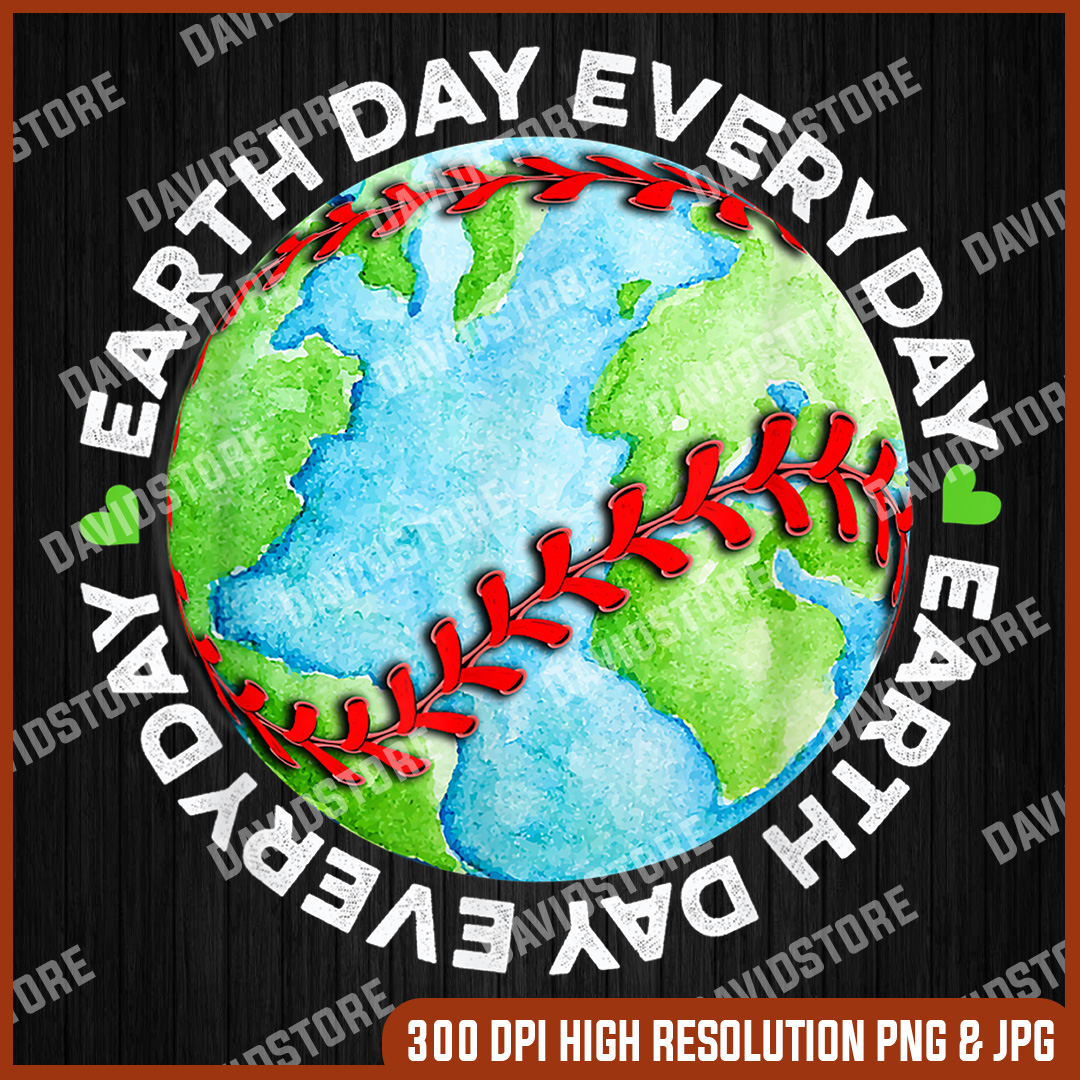 Earth Baseball Earth Day Sports Player Men Girls Boys Kids p | Inspire ...