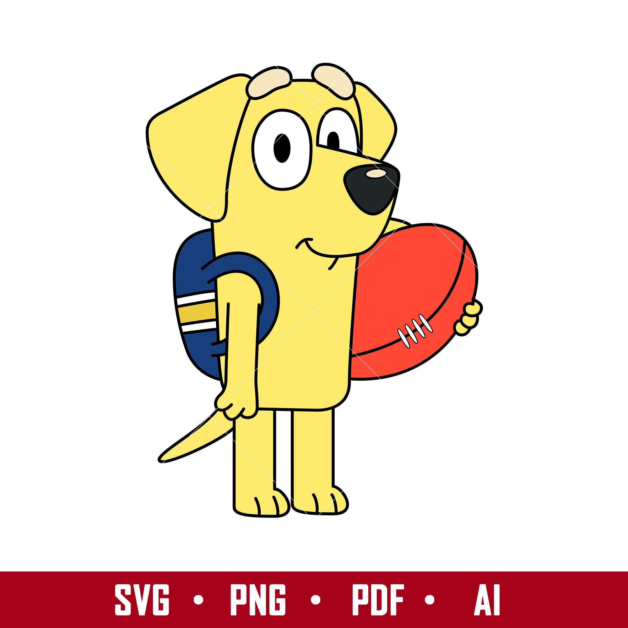 Bluey Lucky Svg, Lucky Dog Svg, Bluey Svg, Cartoon Svg, Png | Inspire ...