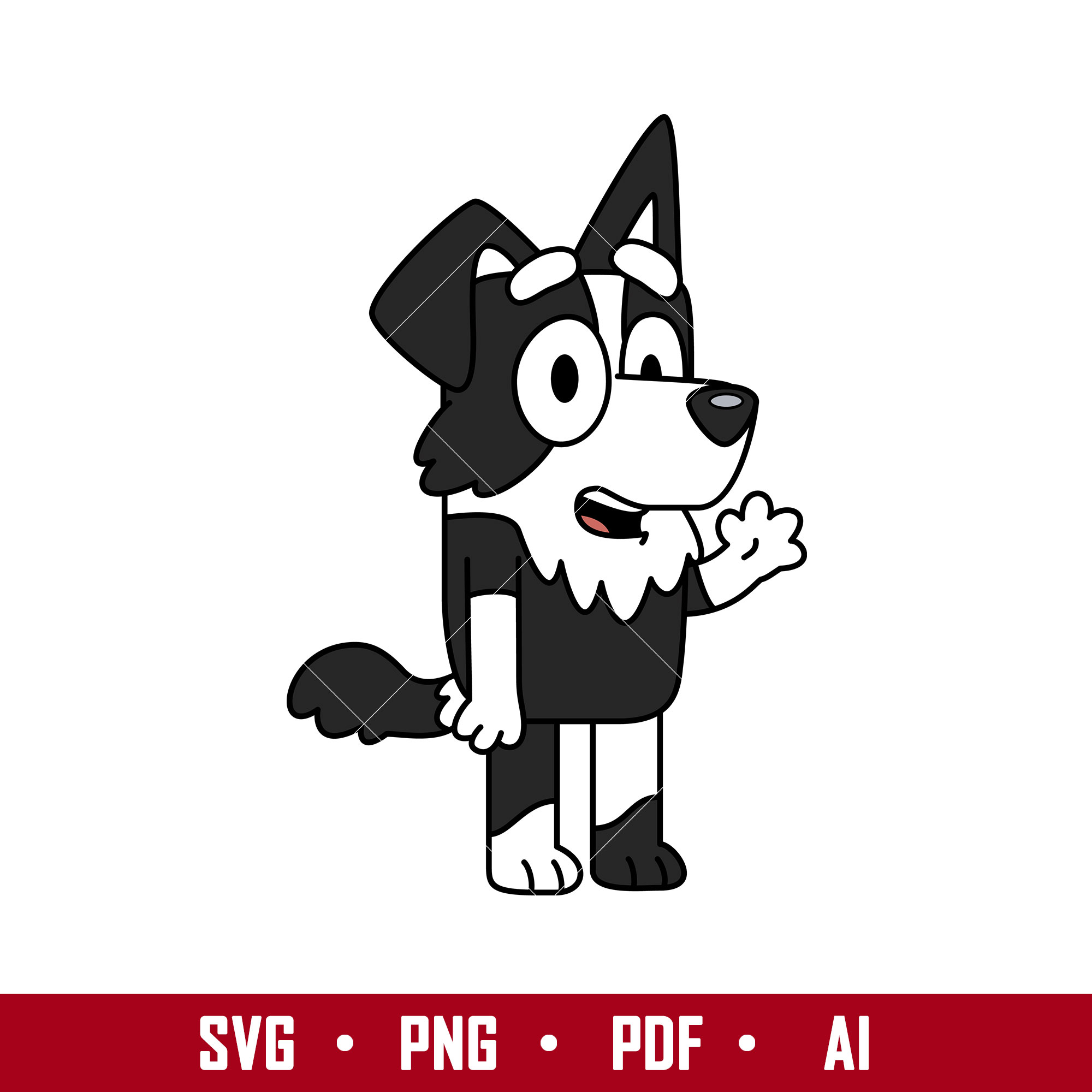 Bluey Mackenzie Svg, Mackenzie Dog Svg, Bluey Svg, Cartoon S - Inspire ...