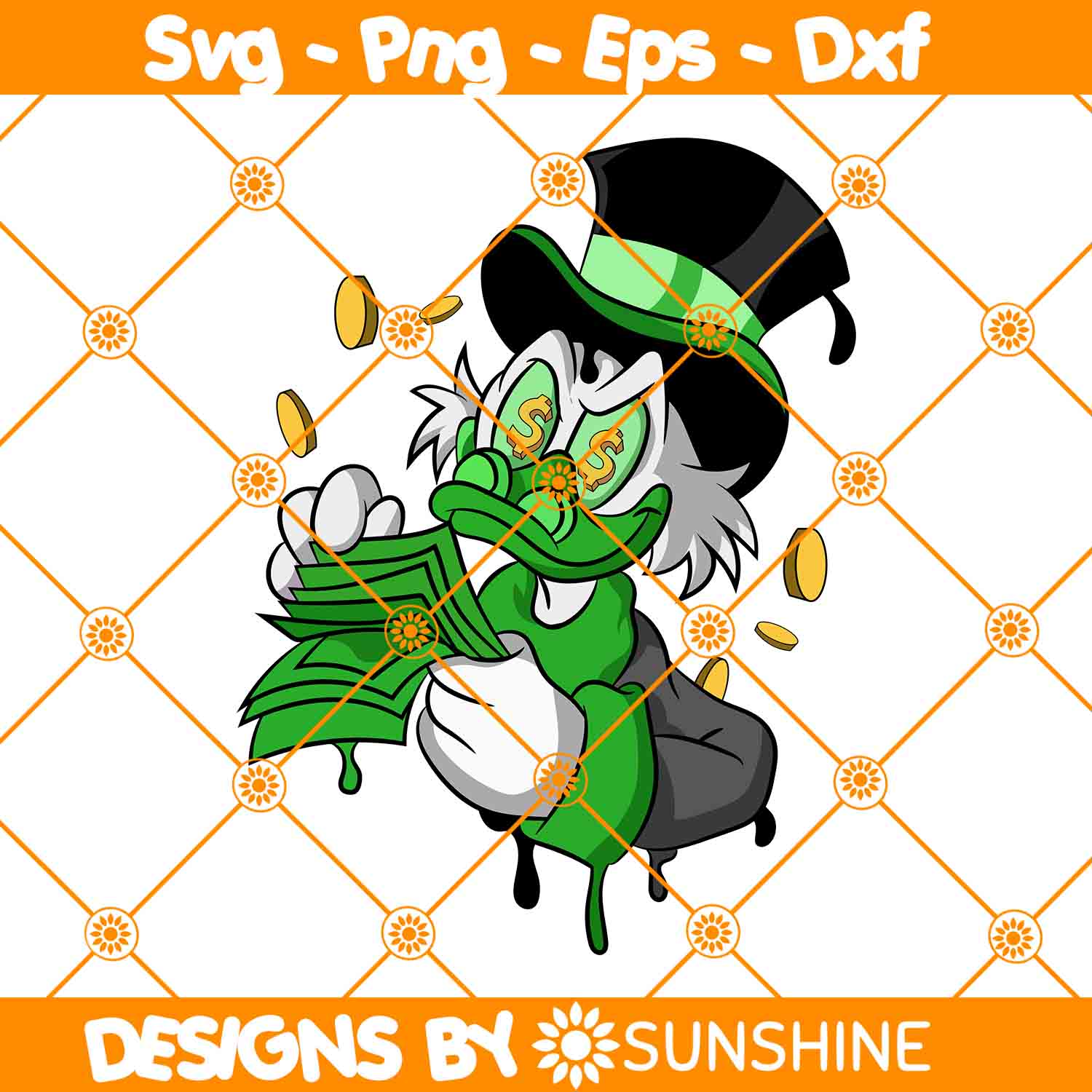 Money Hungry Duck SVG PNG, MOney Duck Svg , Graffiti Urban S - Inspire ...