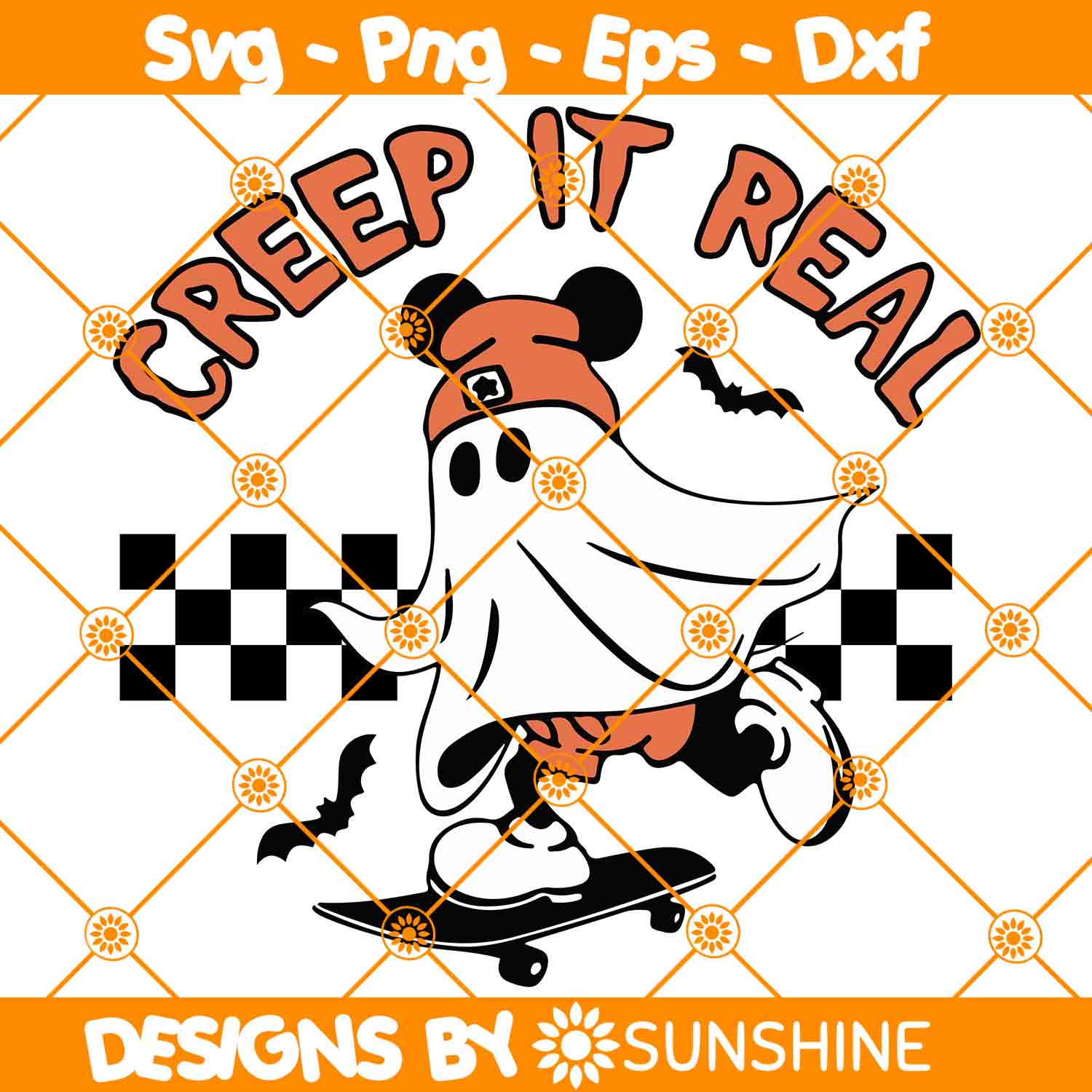 Mickey Ghost Creep It Real Svg, Mickey Ghost Svg, Creep It R - Inspire ...