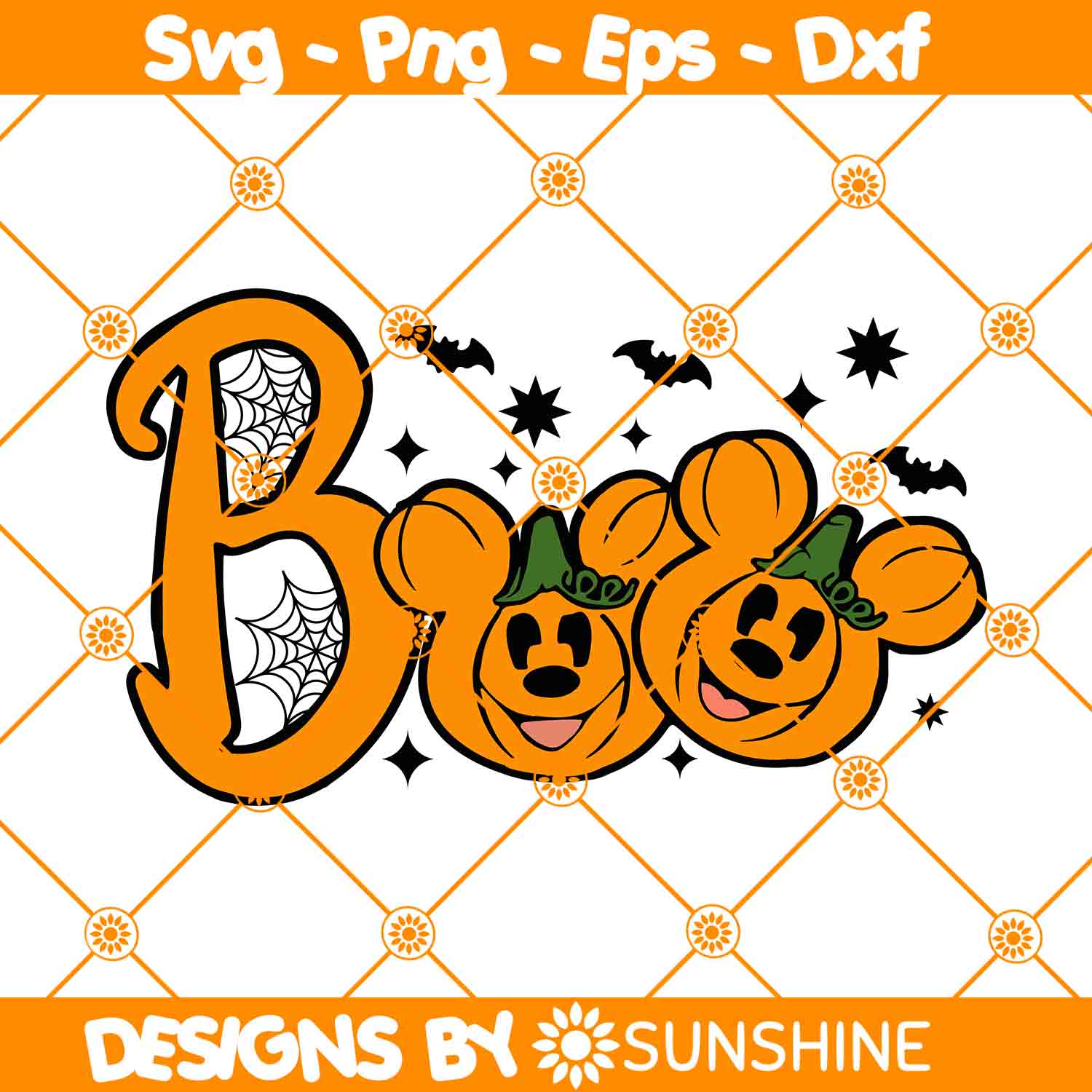 Boo Mickey Head Pumpkin Svg, Mickey Mouse Head Svg, Mouse He | Inspire ...