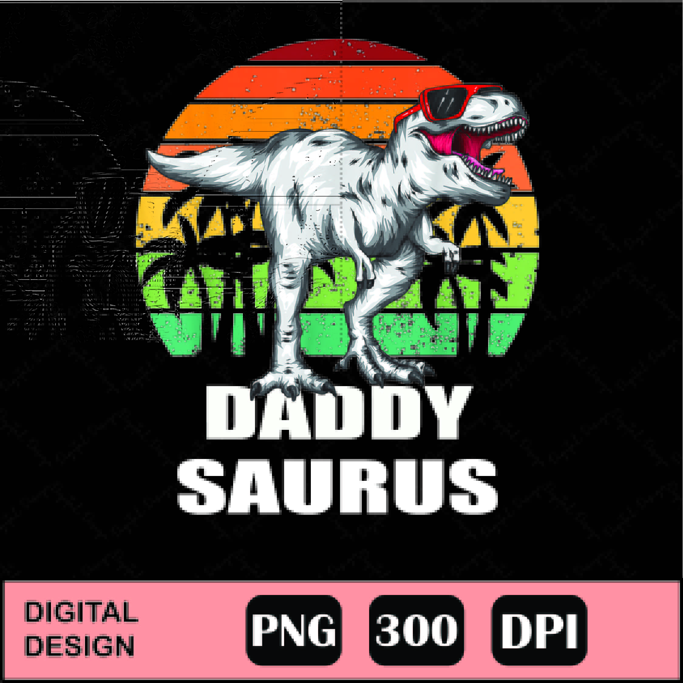 Daddysaurus Funny T Rex Dinosaur Dad Saurus Family Matching - Inspire ...