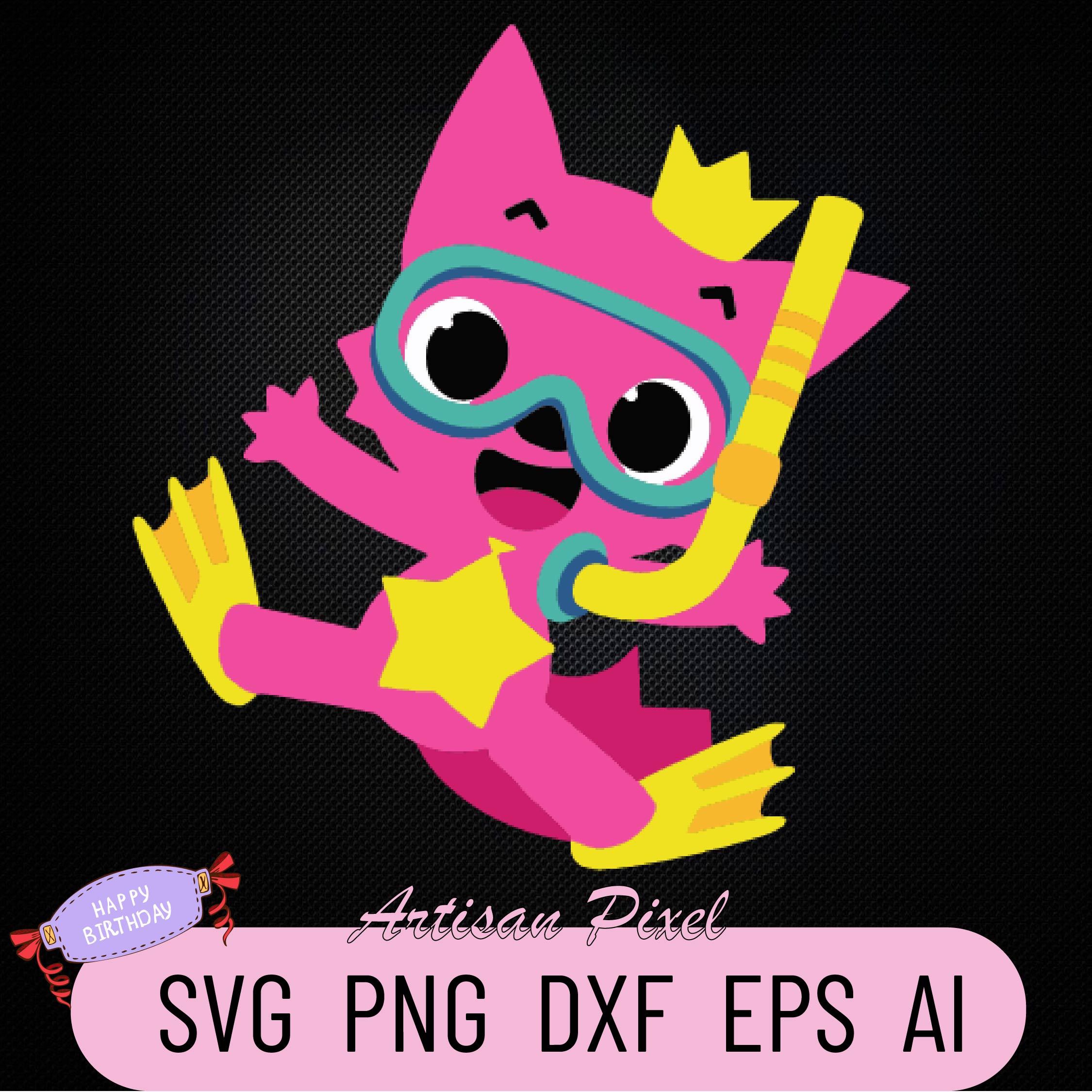 Baby Shark Pinkfong Svg, Baby Shark Party Svg, Baby Shark S - Inspire ...