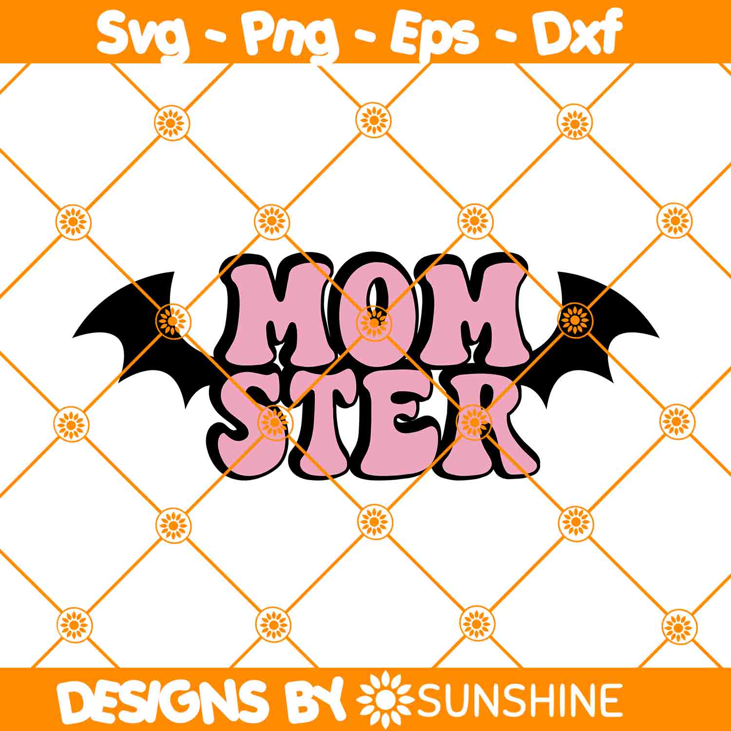 Retro Momster Svg, Monster Bat Svg, Halloween Svg, Spooky Se | Inspire ...