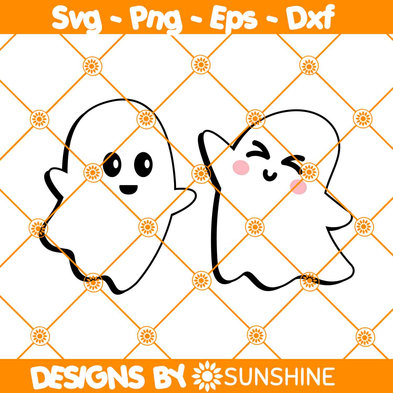 Two Cute Ghost Svg PNG, Cute Ghost Svg, Gift for HAlloween S | Inspire ...