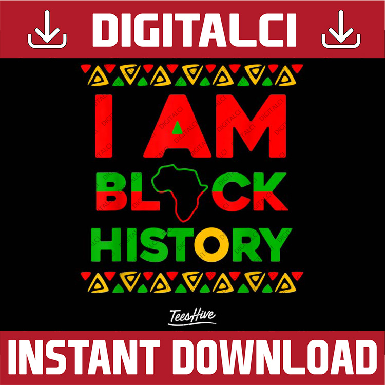 I Am Black History African American Black Pride Black Histor | Inspire ...
