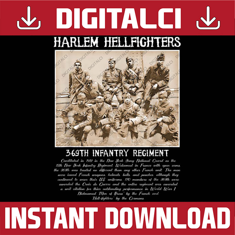 Harlem Hellfighters Vintage Black History WWI WWII Soldiers | Inspire ...