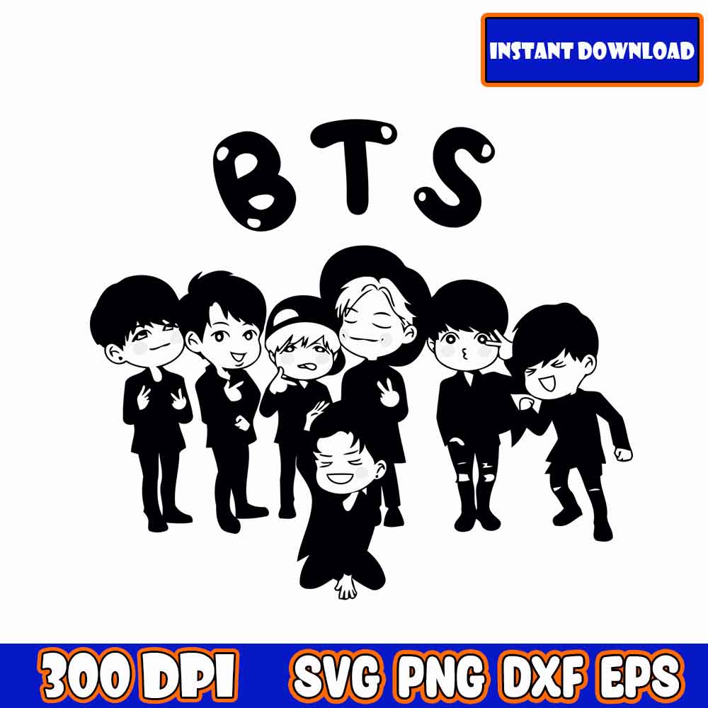 BTS Signatures BUNDLE SVG Cut File for Cricut, Silhouette, K | Inspire ...