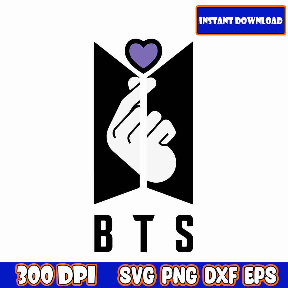 Korean finger heart, BTS SVG | Inspire Uplift