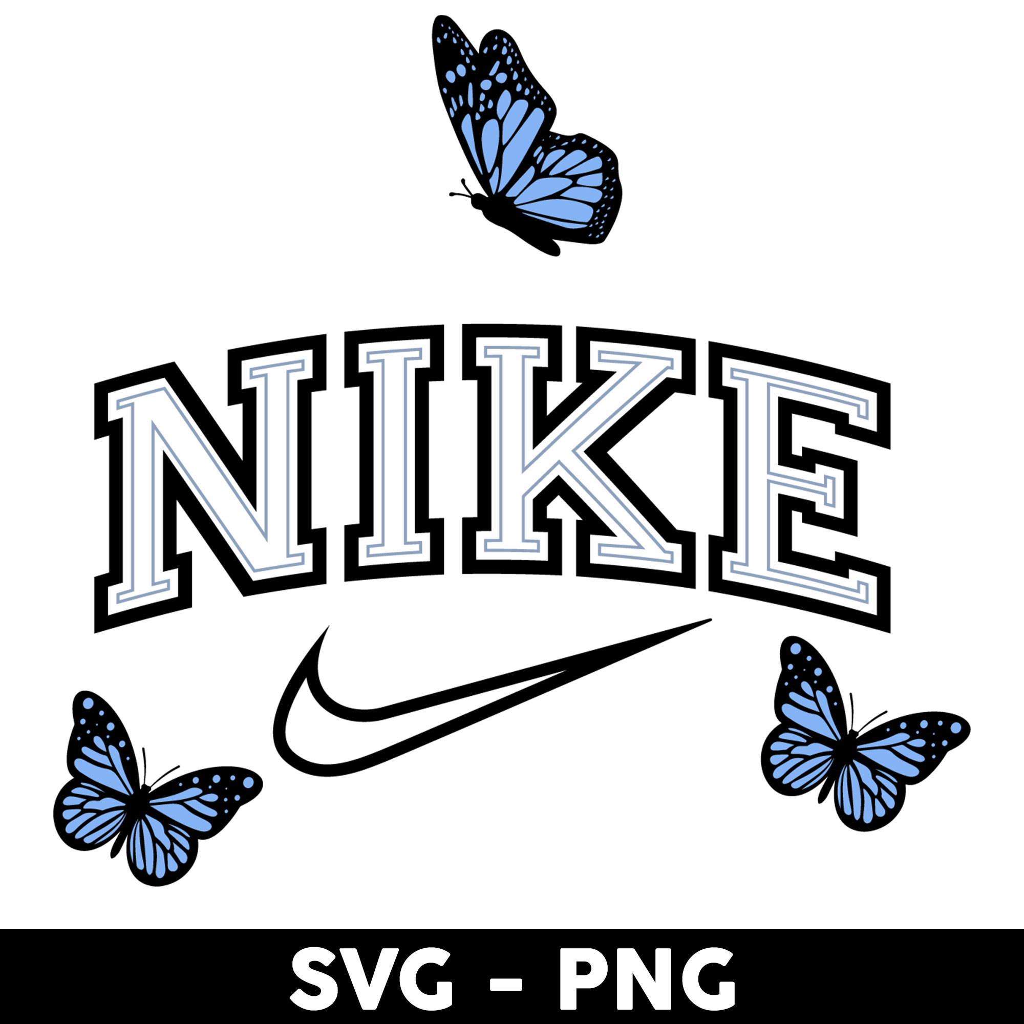 Nike With Buffterfly Svg, Nike Svg, Fashion Brand Logo Svg, | Inspire ...