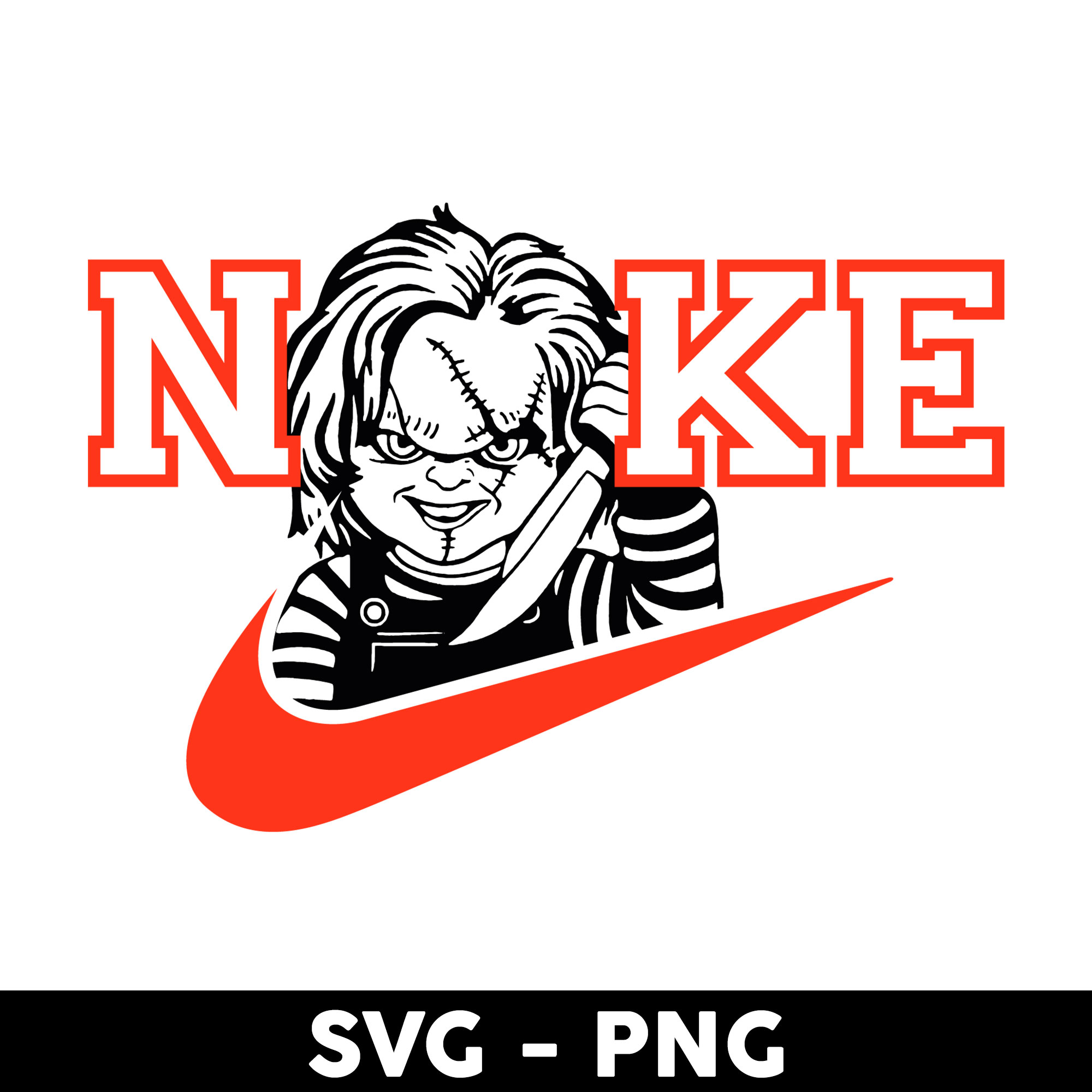Chucky Nike Logo Svg, Nike Logo Svg, Chucky Horror Svg, Nike | Inspire ...