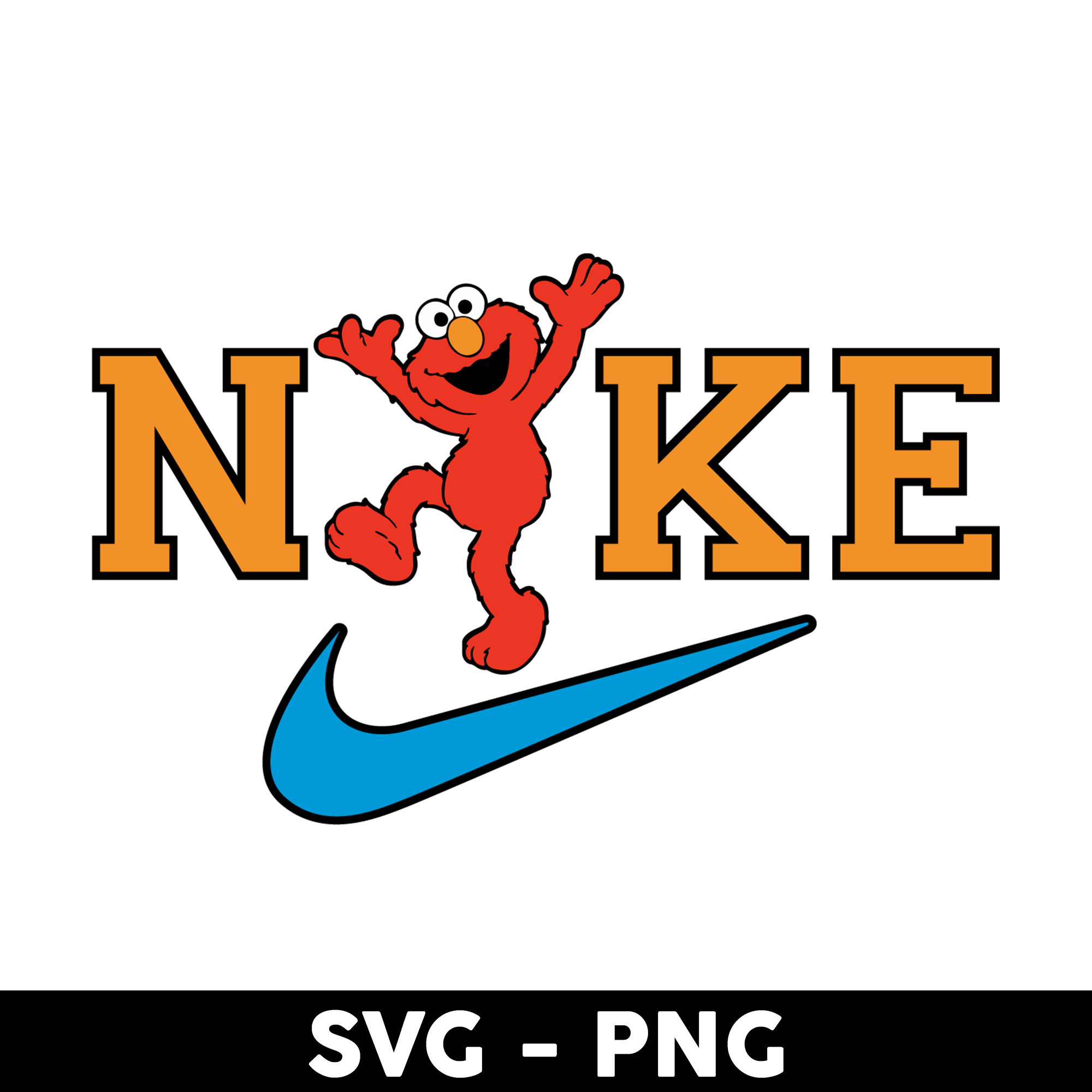 Elmo Nike Svg, Nike Logo Svg, Red Monster Nike Svg, Nike Ses | Inspire ...