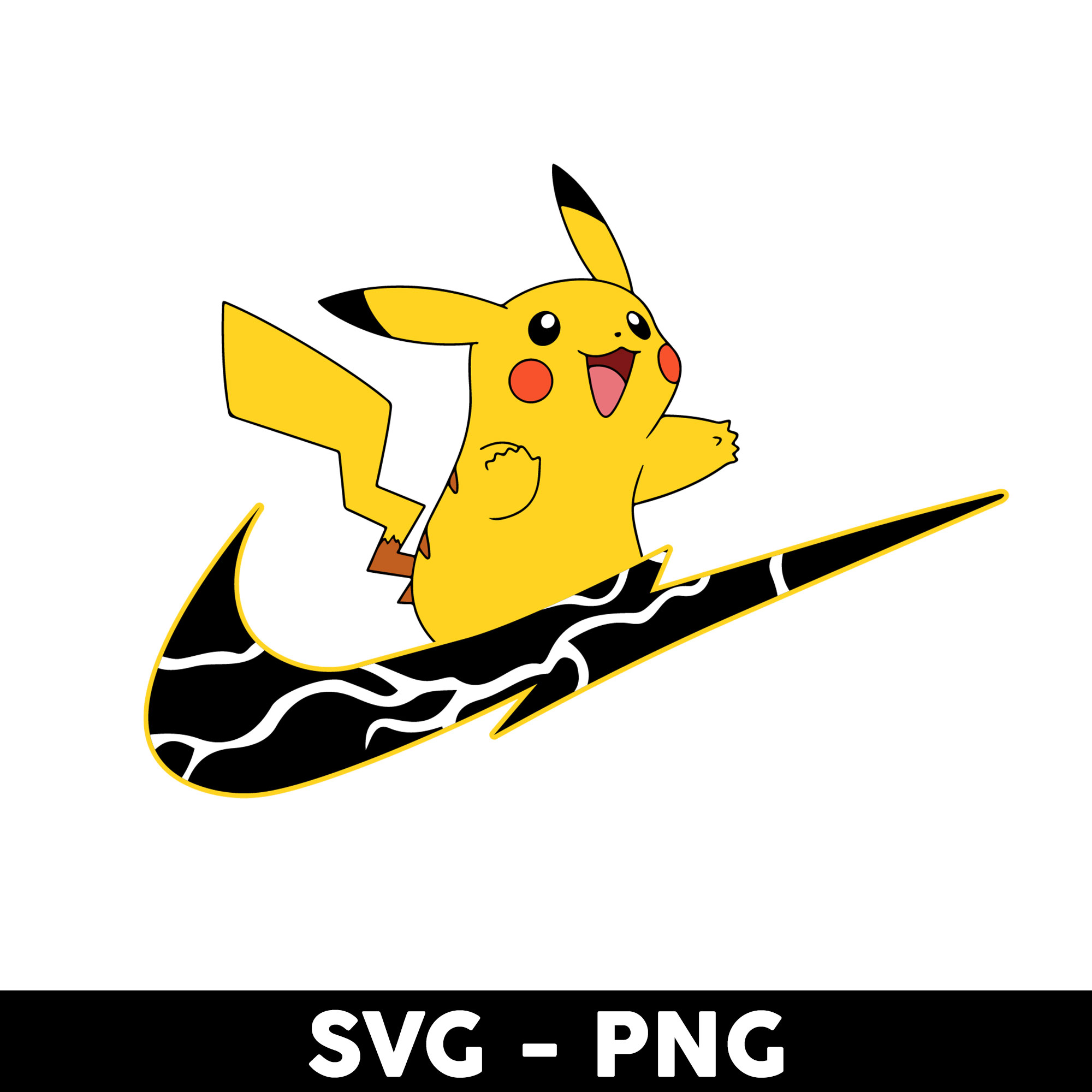 Nike Pikachu Svg, Nike Pokemon Logo Svg, Nike Logo Svg, Poke | Inspire ...