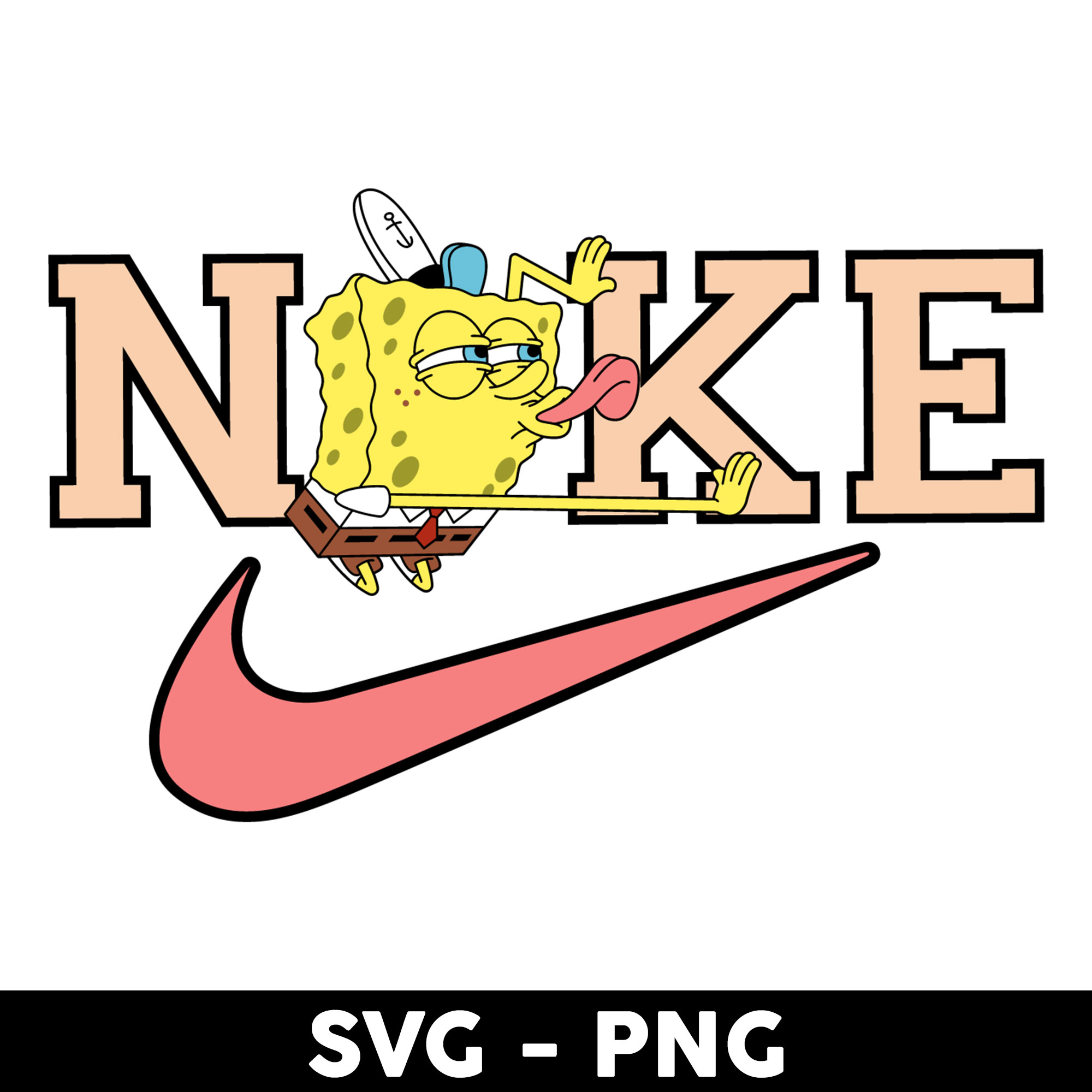 Nike SpongeBob SquarePants Svg, Nike Logo Svg, Spongebob Svg - Inspire ...