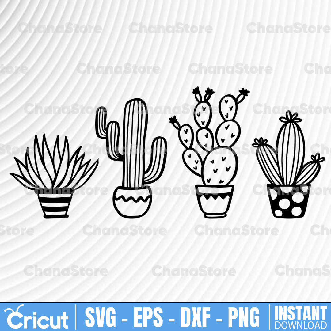 Cactus SVG file, Succulent svg file, Cactus clip art, Succul | Inspire ...