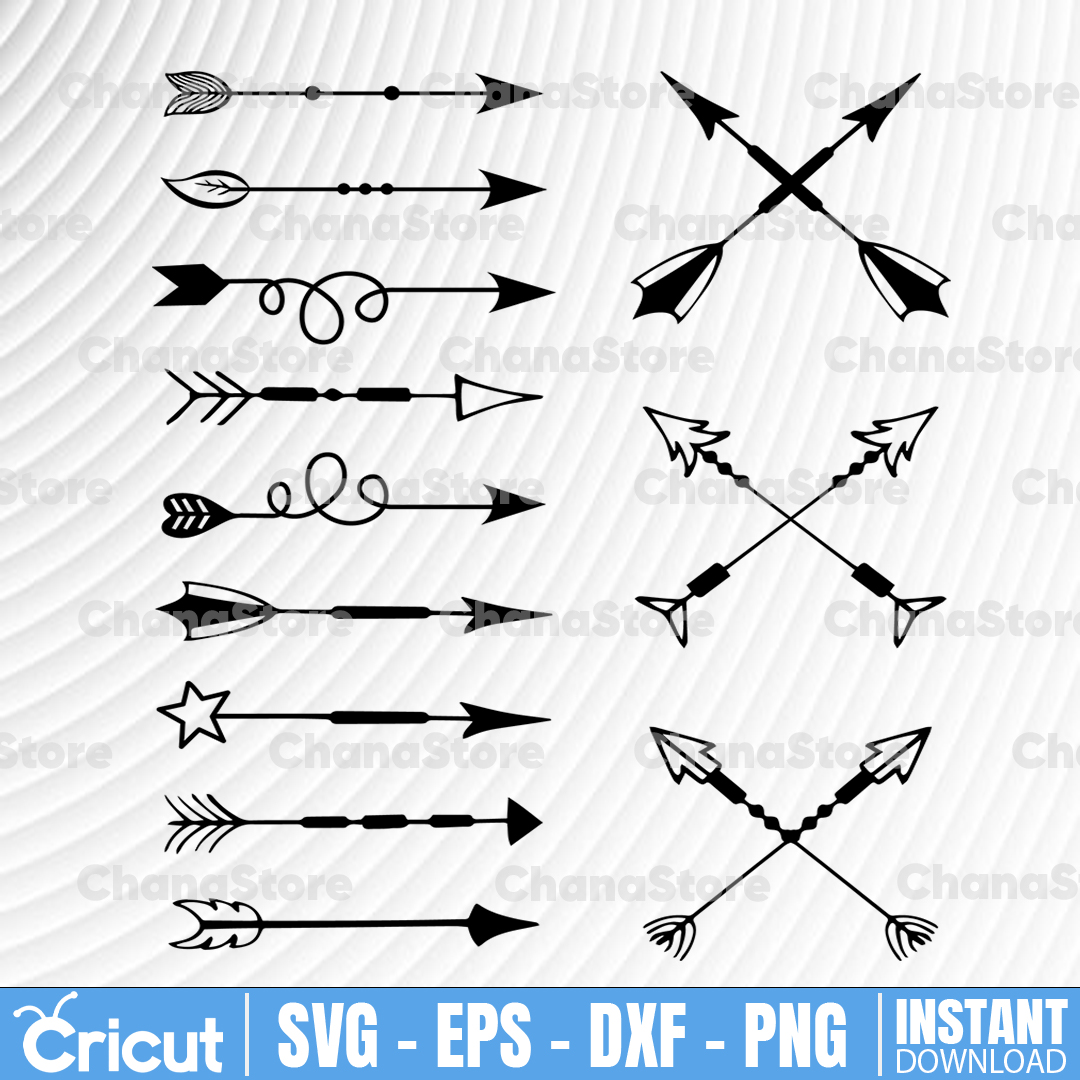 Arrow Svg Arrows Bundle Svg Crossed Arrows Svg Arrow Cut Fil | Inspire ...