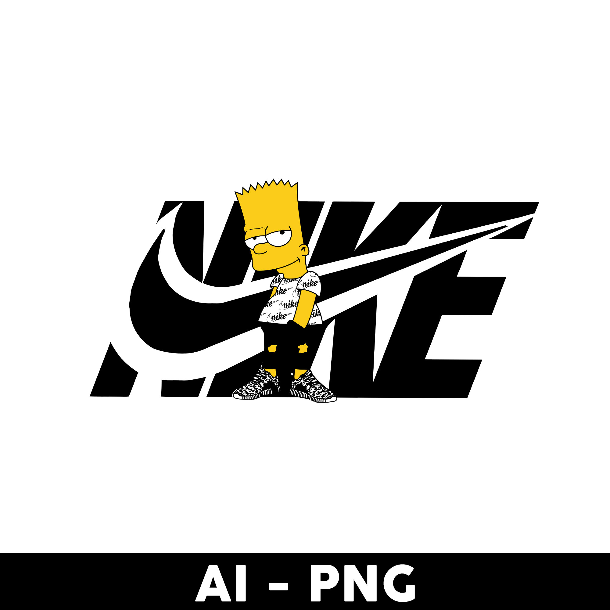 Nike Bart Simpson Png, Bart Simpson Png, Nike Swoosh Logo Pn - Inspire ...