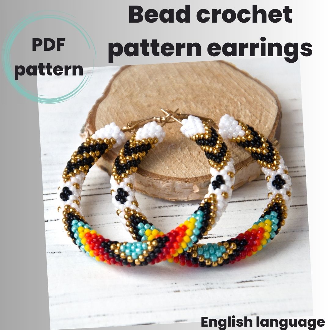 PDF bead crochet pattern, PDF file, Rope bead crochet patter | Inspire ...