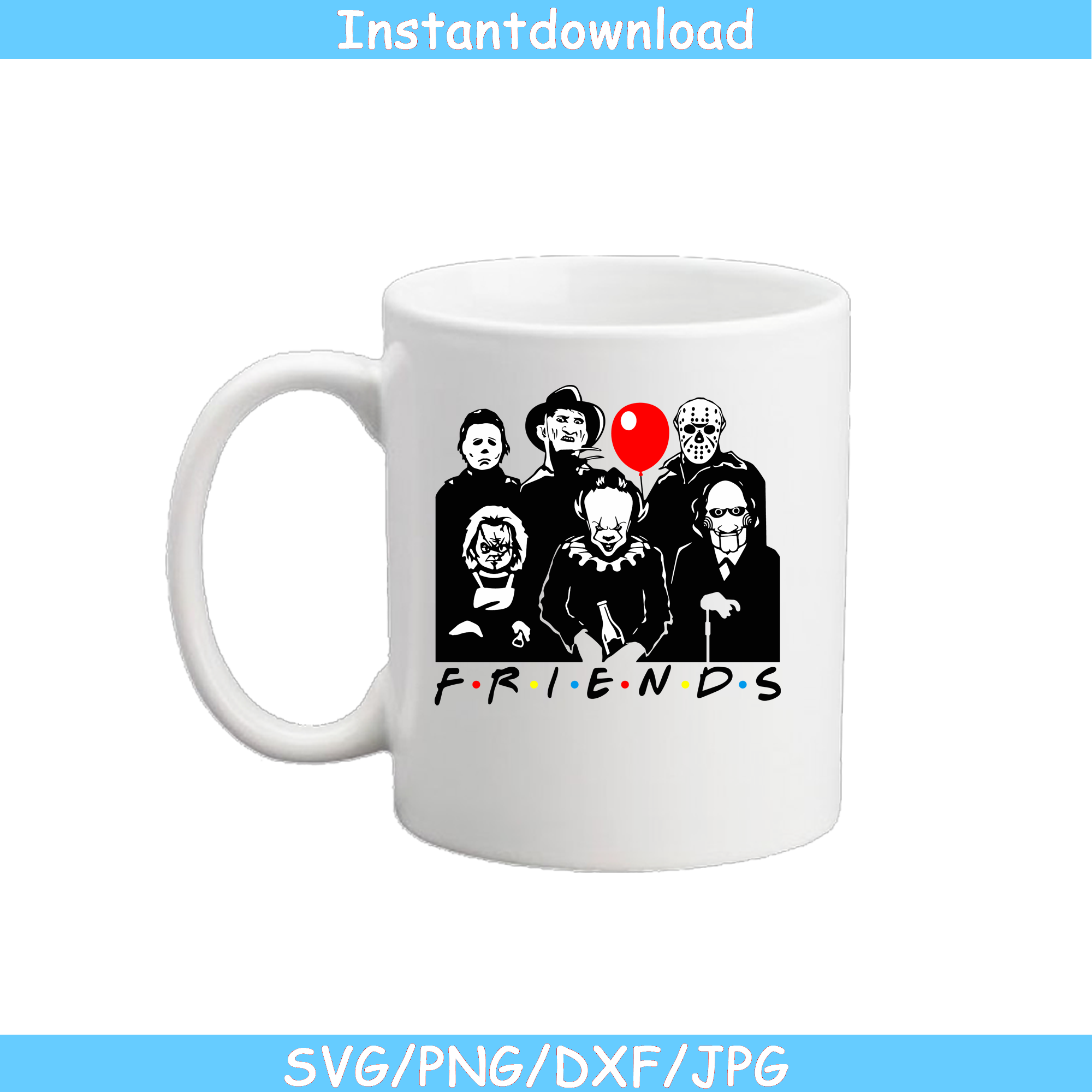 Friends SVG, Scary Friends SVG, Halloween SVG, Halloween Hor | Inspire ...