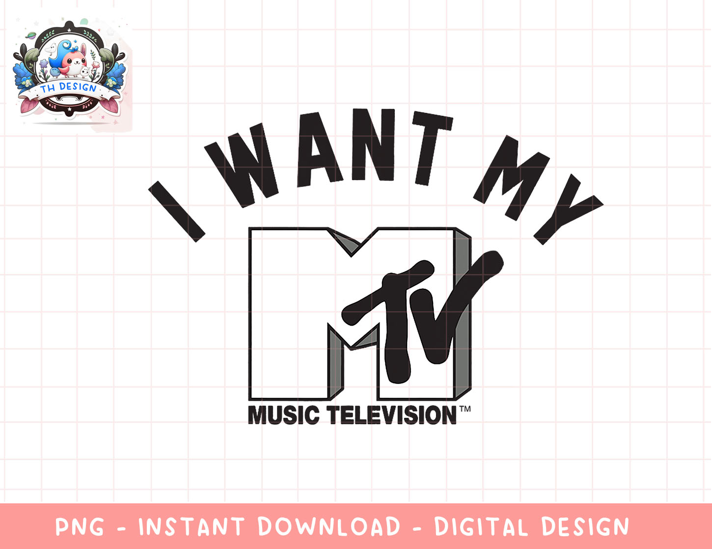 I Want My MTV Classic Logo png, digital download, instant d | Inspire ...