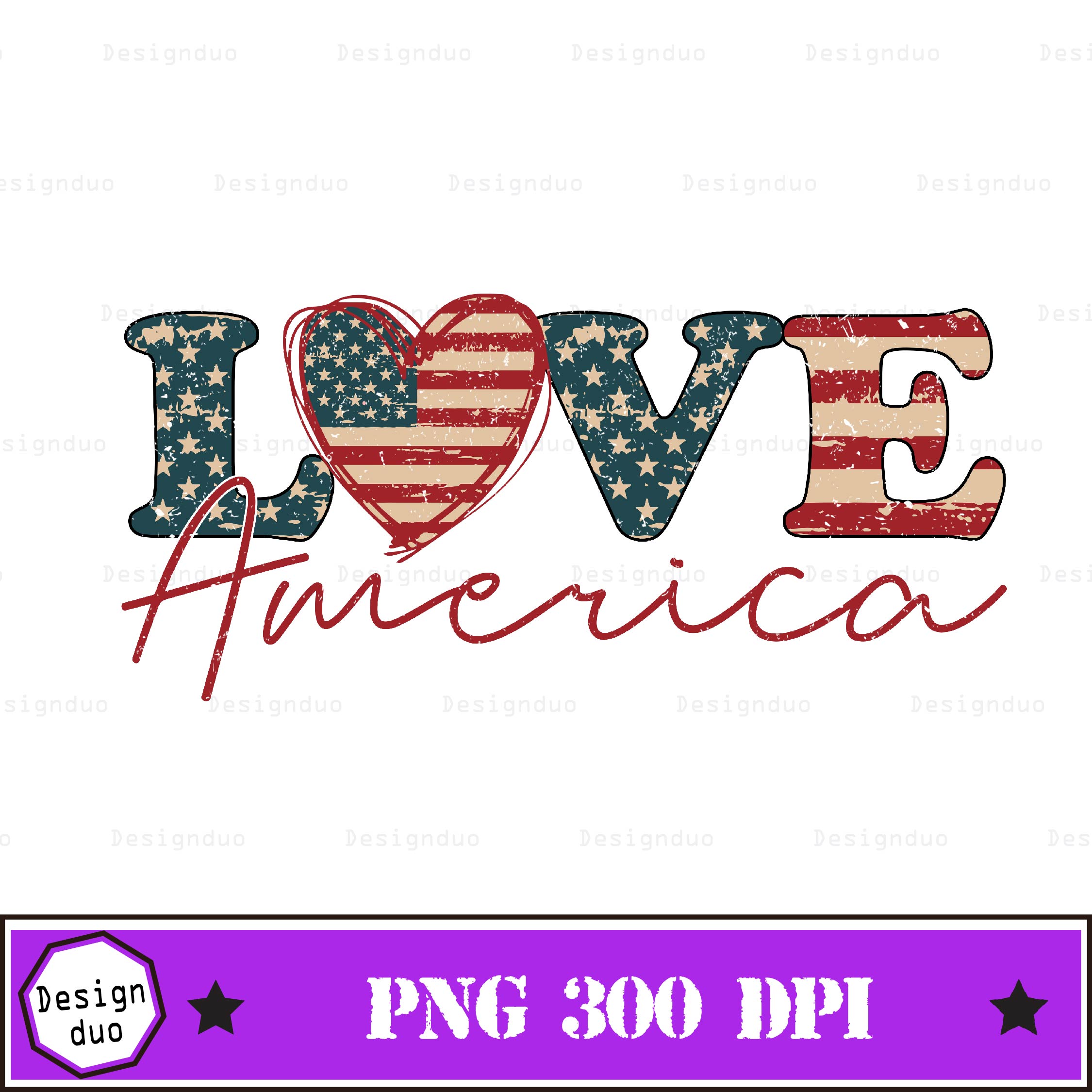 LOVE America Sublimation png, USA Patriotic Love Png. Sublim | Inspire ...