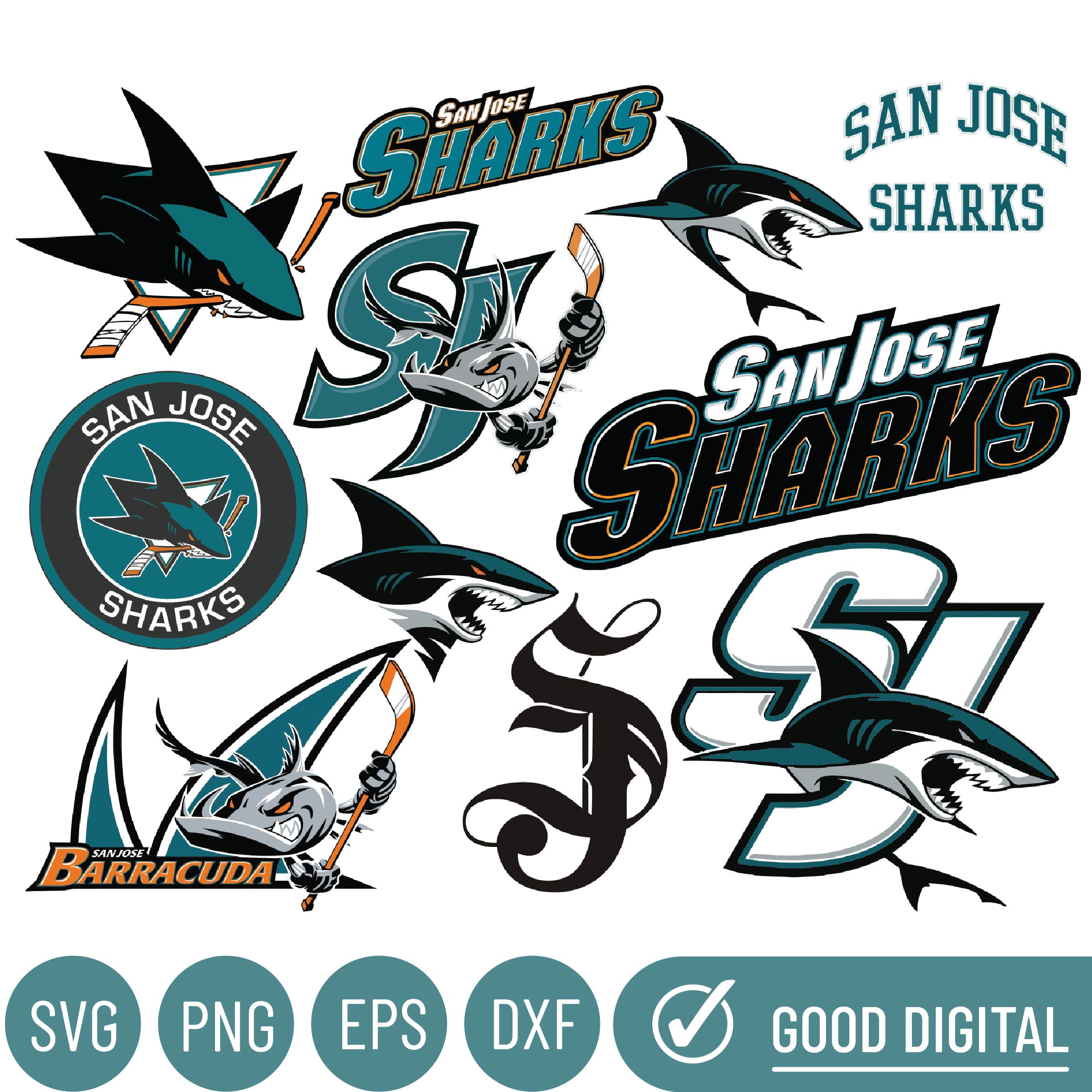 San Jose Sharks Svg, San Jose Sharks Cricut, San Jose Sharks | Inspire ...
