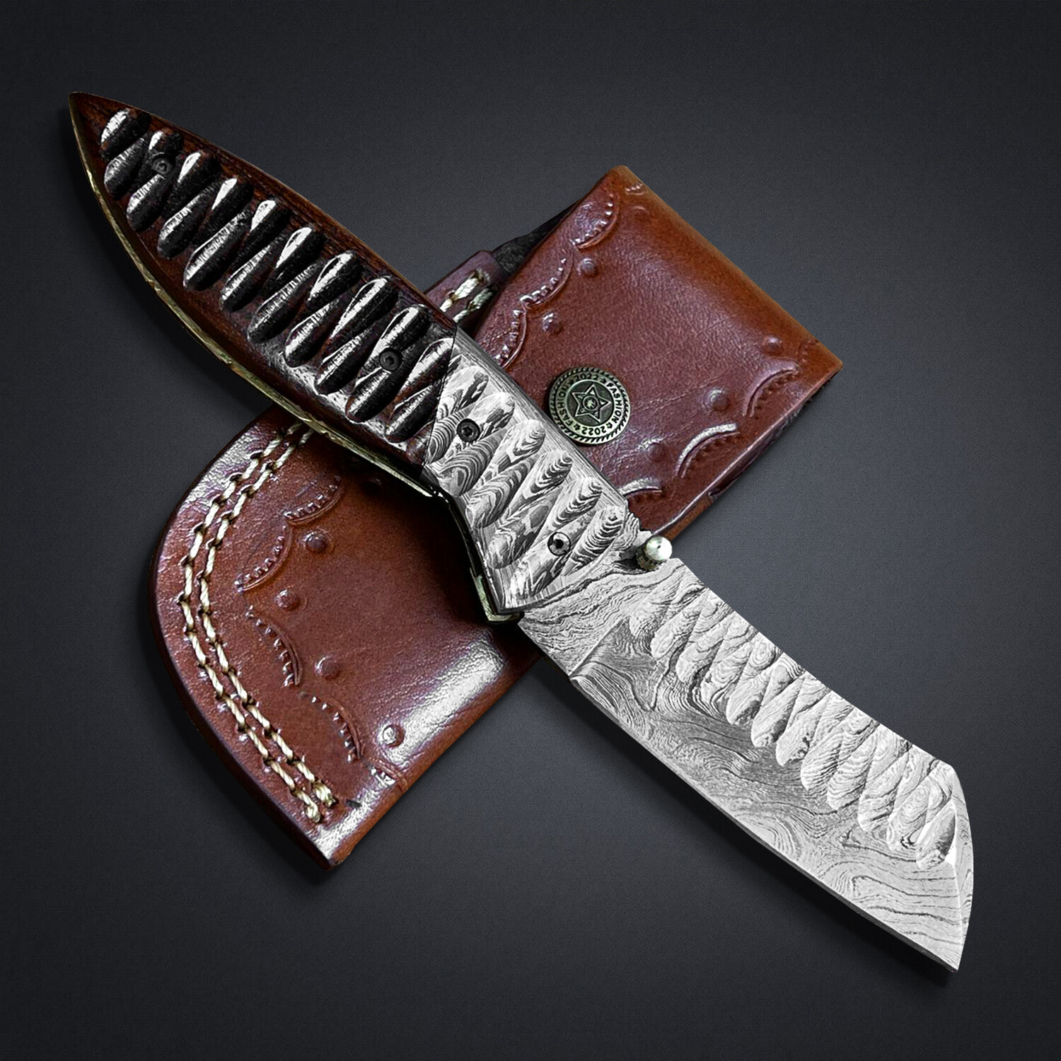 custom handmade hunting tracker pocket folding knife with l | Inspire ...