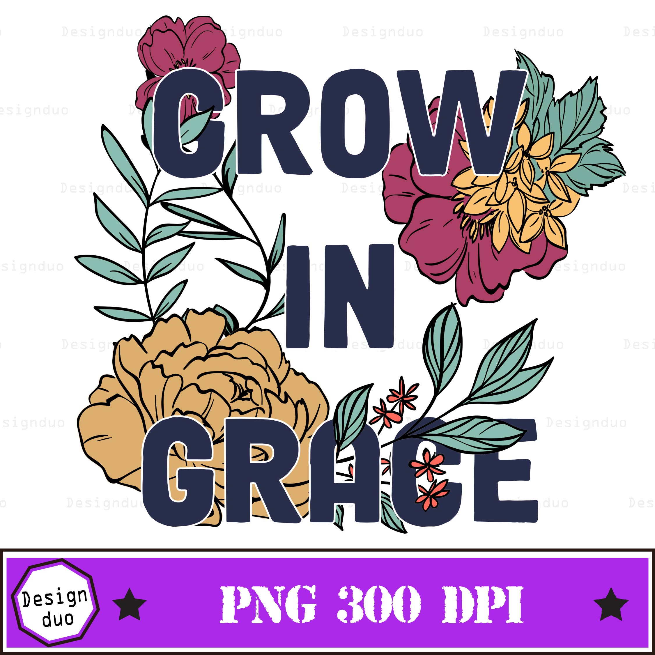 Grow In Grace PNG, Bible Verse Png, Christian Png Designs, B | Inspire ...