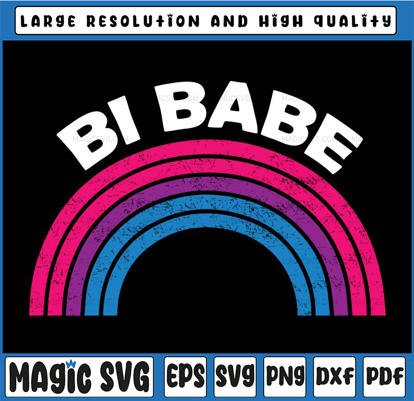 Bi Babe Svg, LGBT Bi Pride Svg, Bi Pride, Bisexual Pride Svg | Inspire ...