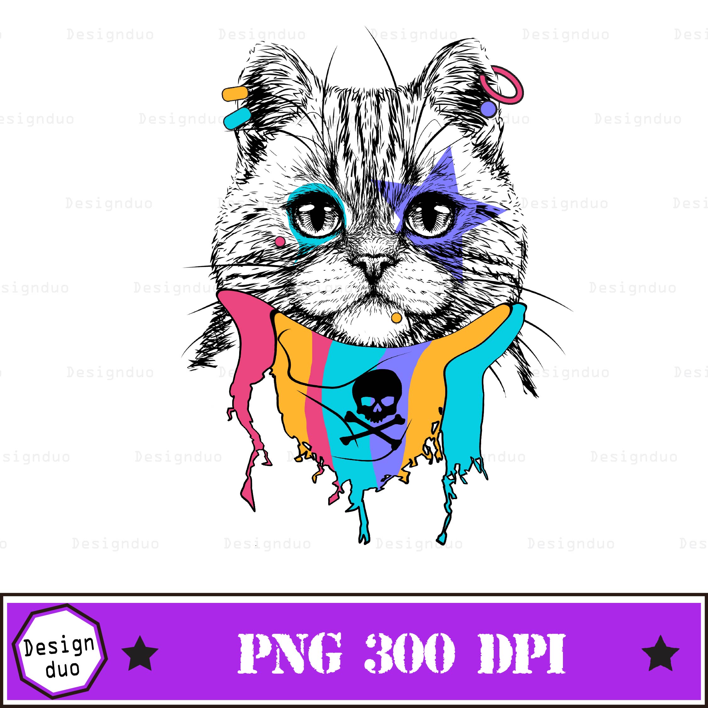 90s Cat Rocker Sublimation | Inspire Uplift