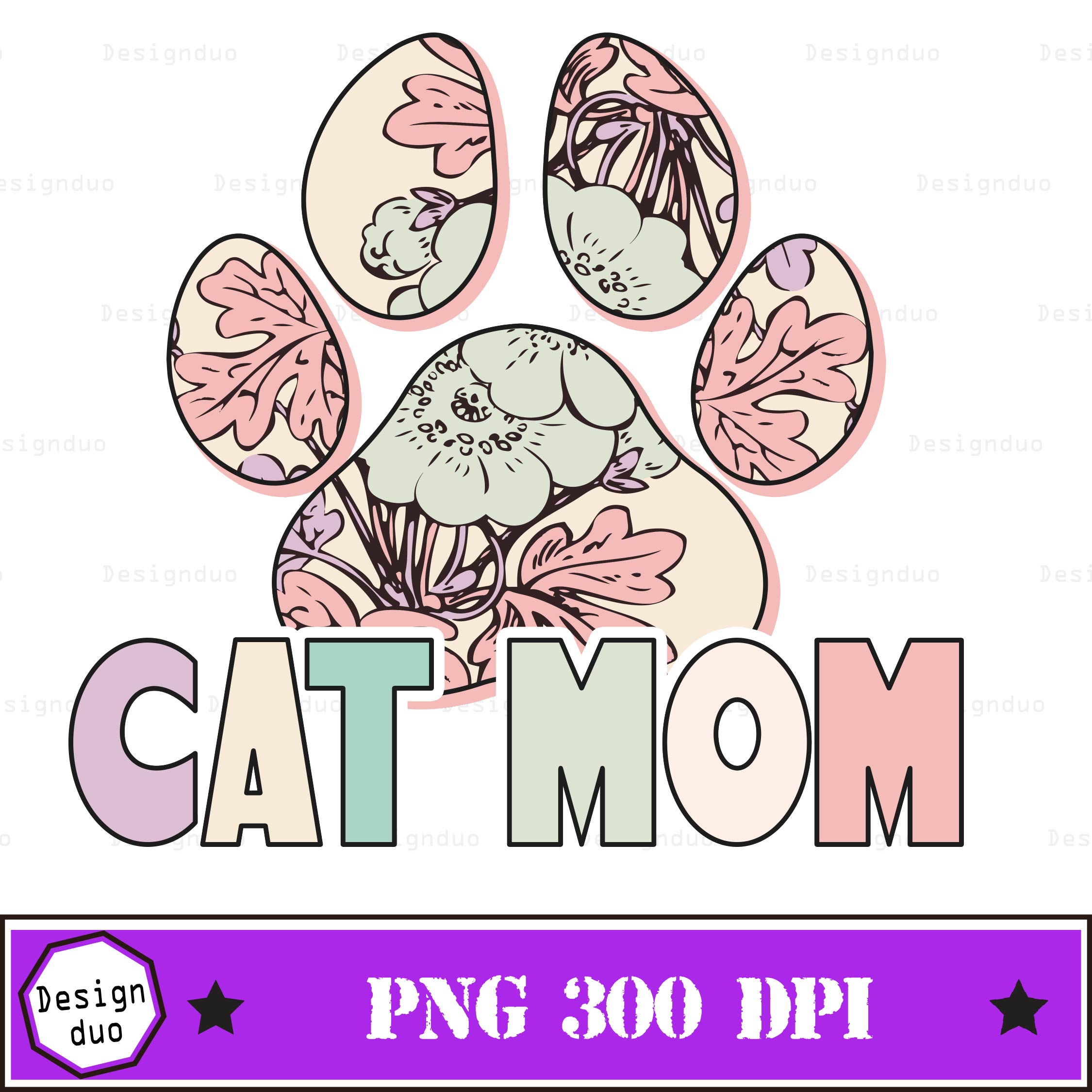 Cat Mom PNG , Digital Download , T Png design , Sublimation - Inspire ...