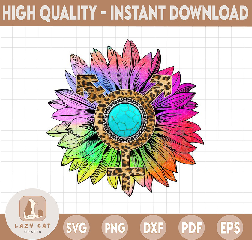 LGBT Pride Sunflower PNG File, Watercolor LGBTQ pride month, | Inspire ...