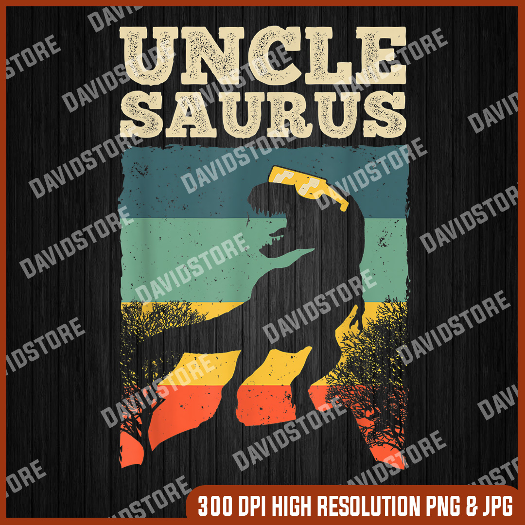Cool Uncle Design For Uncle Men Family Great Uncle Dinosaur | Inspire ...