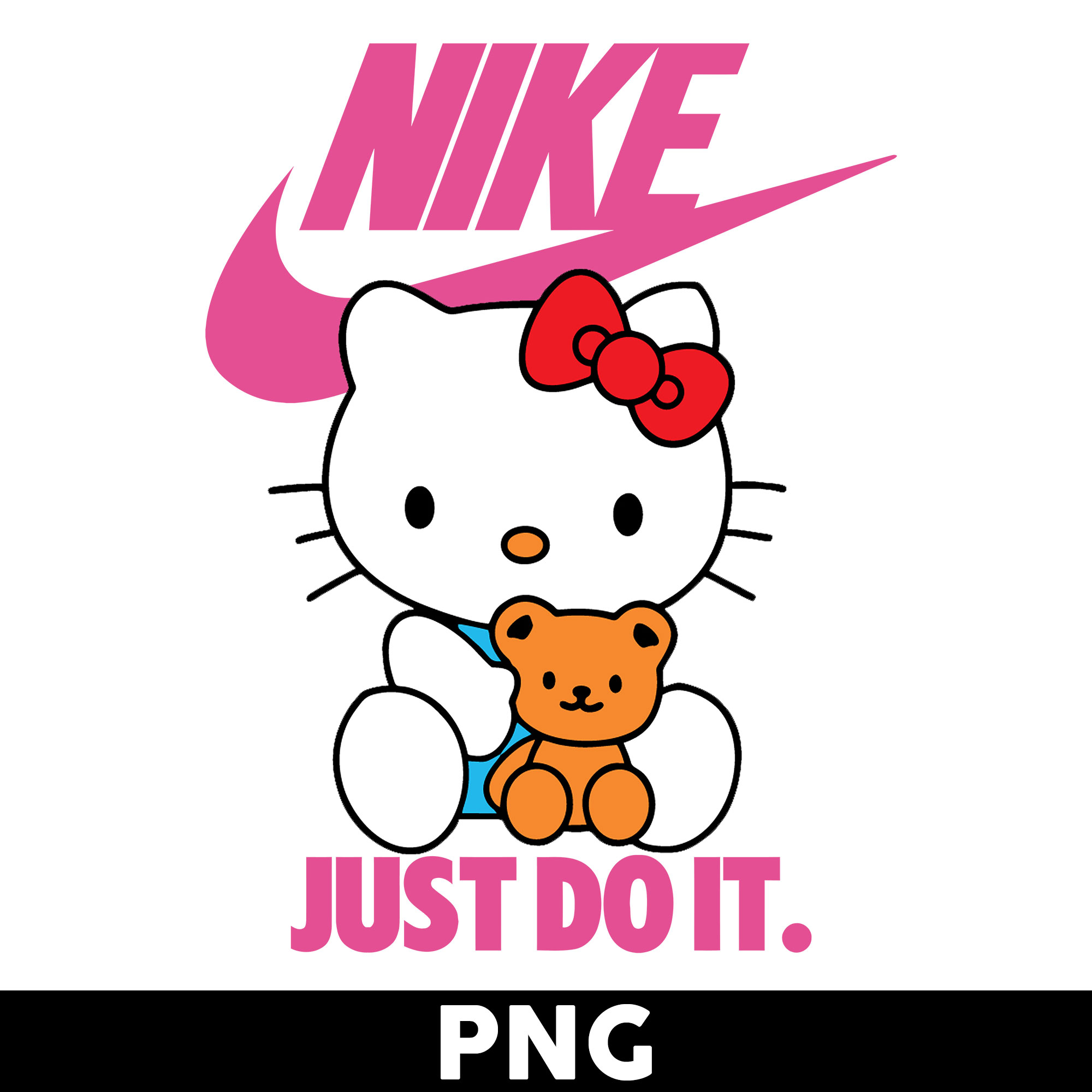 Hello Kitty Swoosh Png, Hello Kitty Nike Png, Nike Logo Png, | Inspire ...