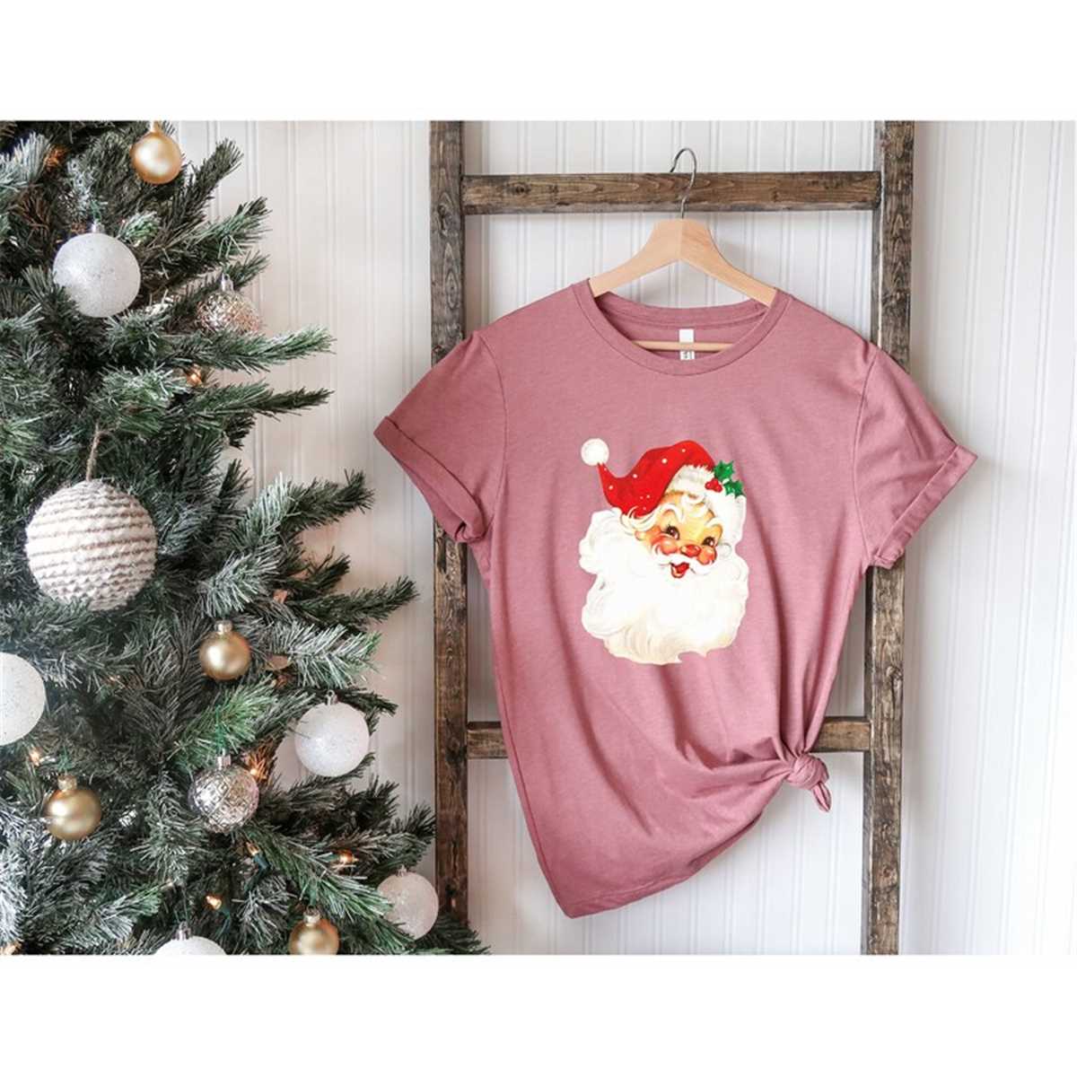 Christmas Santa Shirt, Retro Santa Shirt, Christmas Gift, Re - Inspire ...