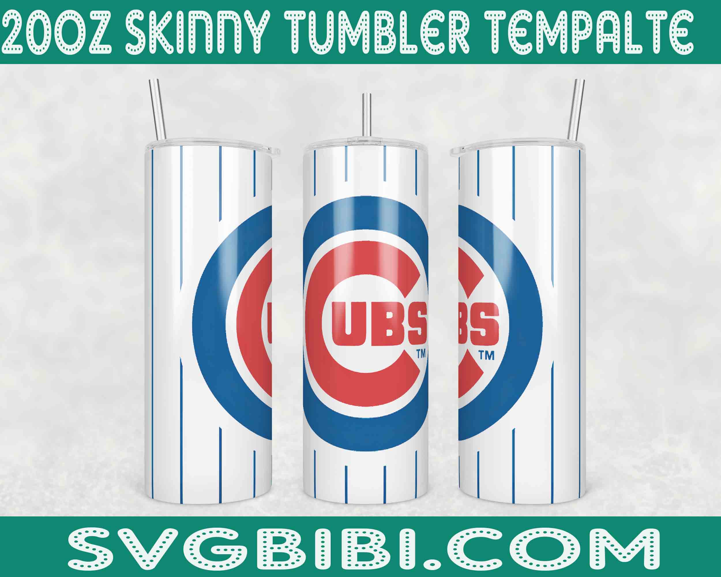 Chicago Cubs Tumbler Wrap, Baseball Tumbler Wrap Png, 20oz T | Inspire ...