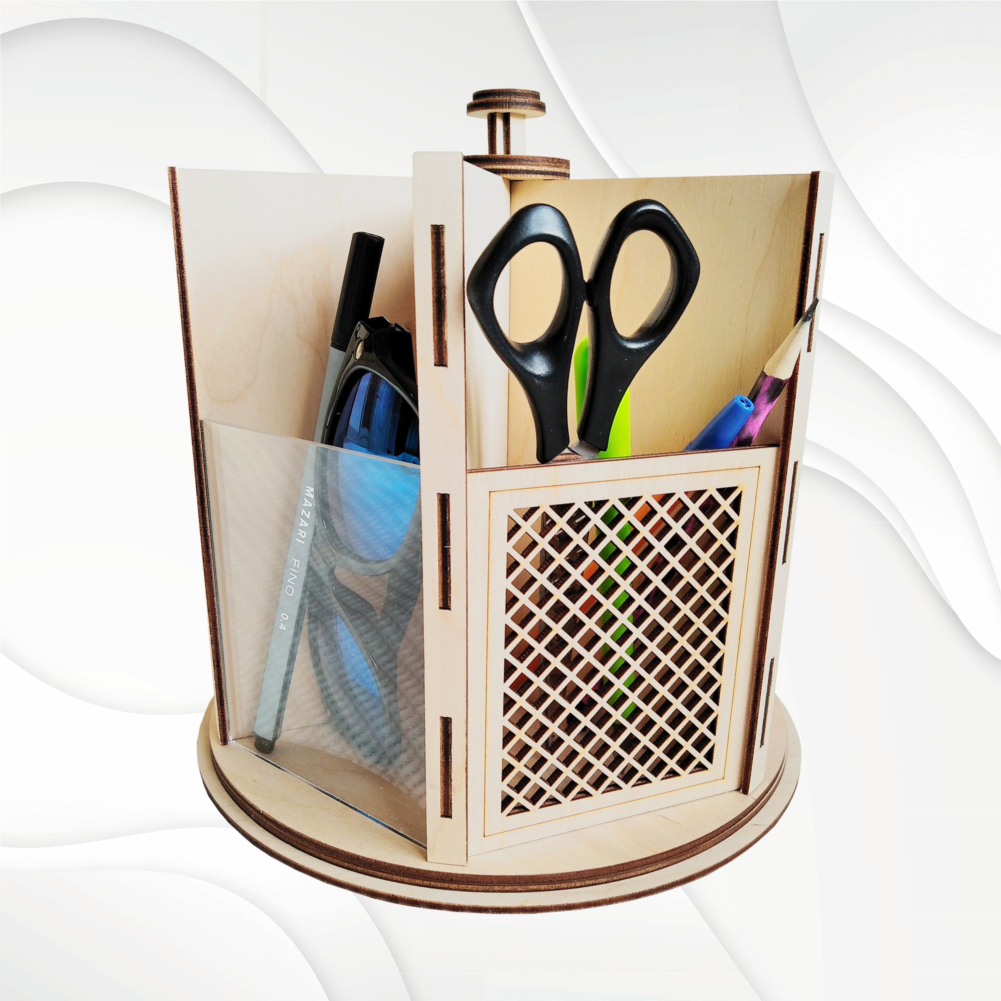 Rotating stand svg dxf pattern laser cut. Laser cutting file | Inspire ...