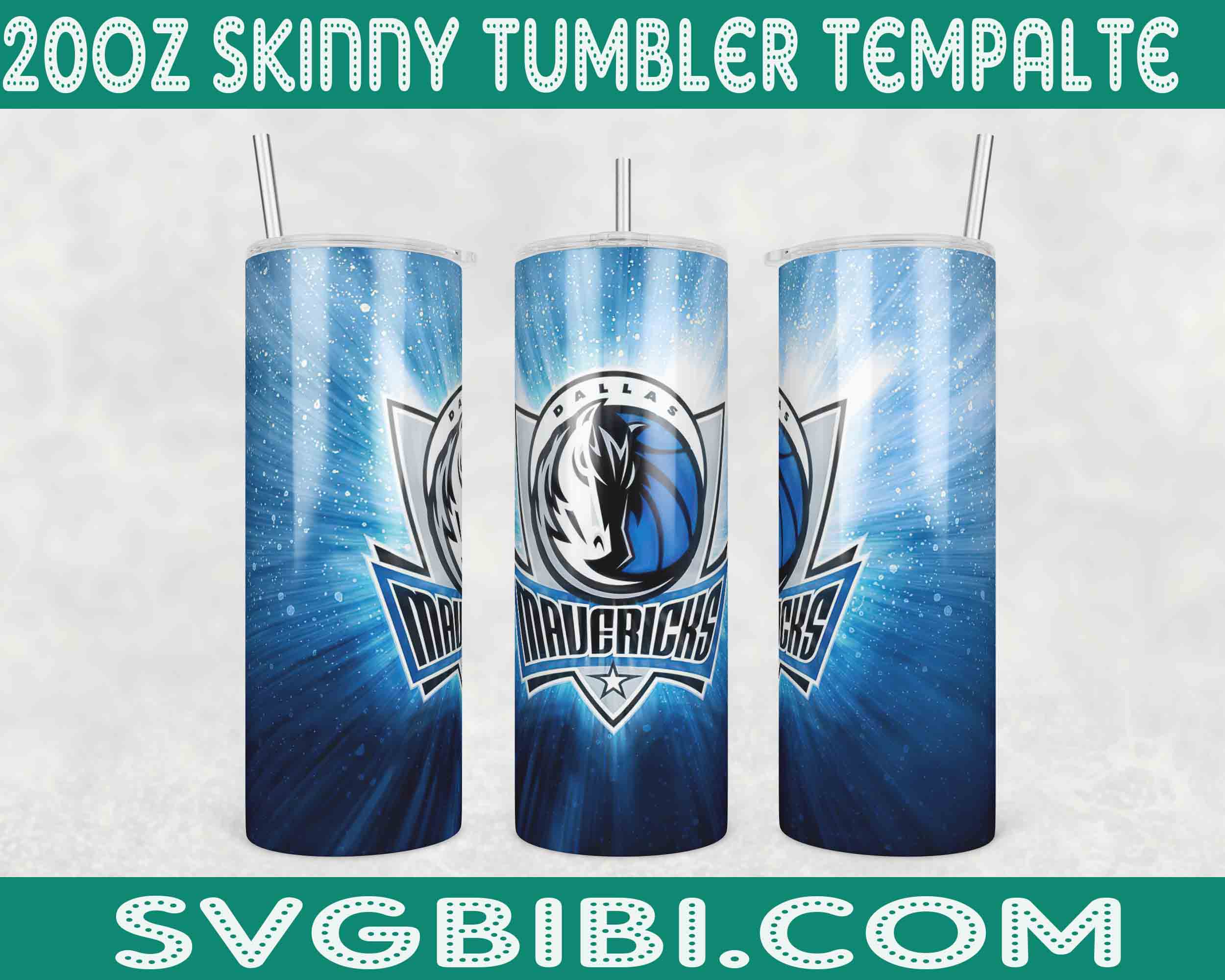 Dallas Mavericks Tumbler Wrap, 20oz Tumbler Wrap, NBA 20oz P | Inspire ...