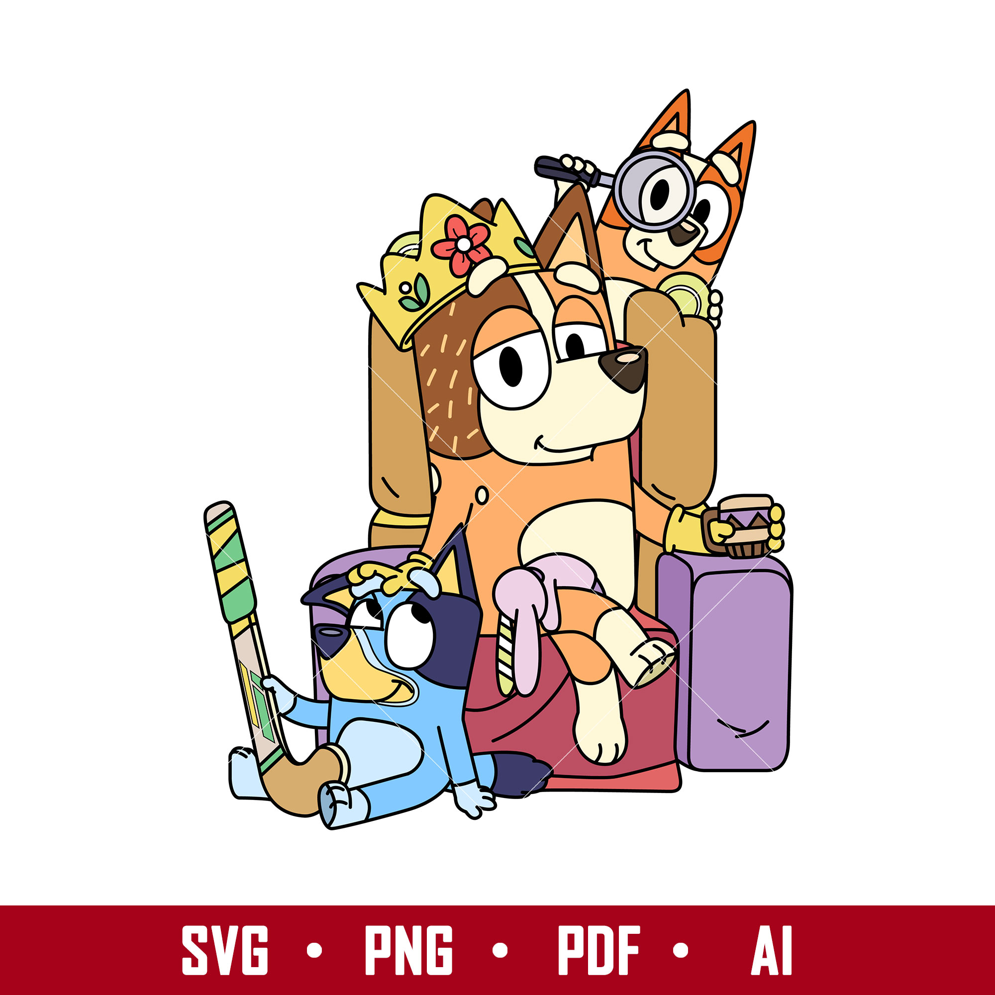 Mum Bluey Bingo Svg, Bluey Svg, Cartoon Svg, Png Pdf Ai Digi | Inspire ...