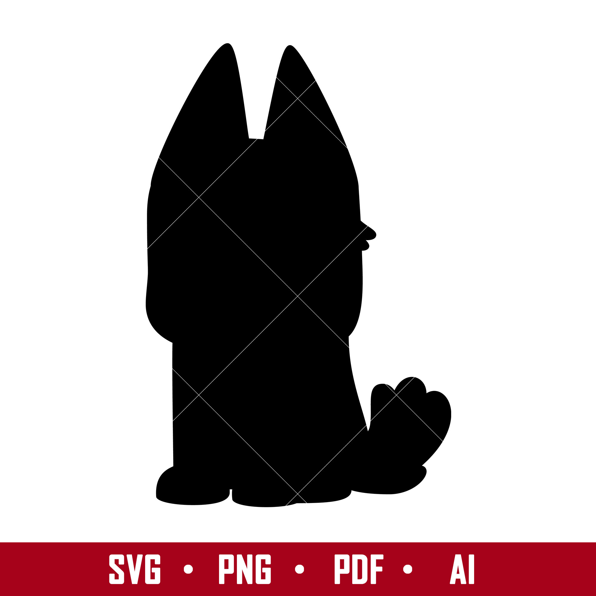 Bluey Socks Silhouette Svg, Socks Dog Svg, Bluey Svg, Cartoo | Inspire ...