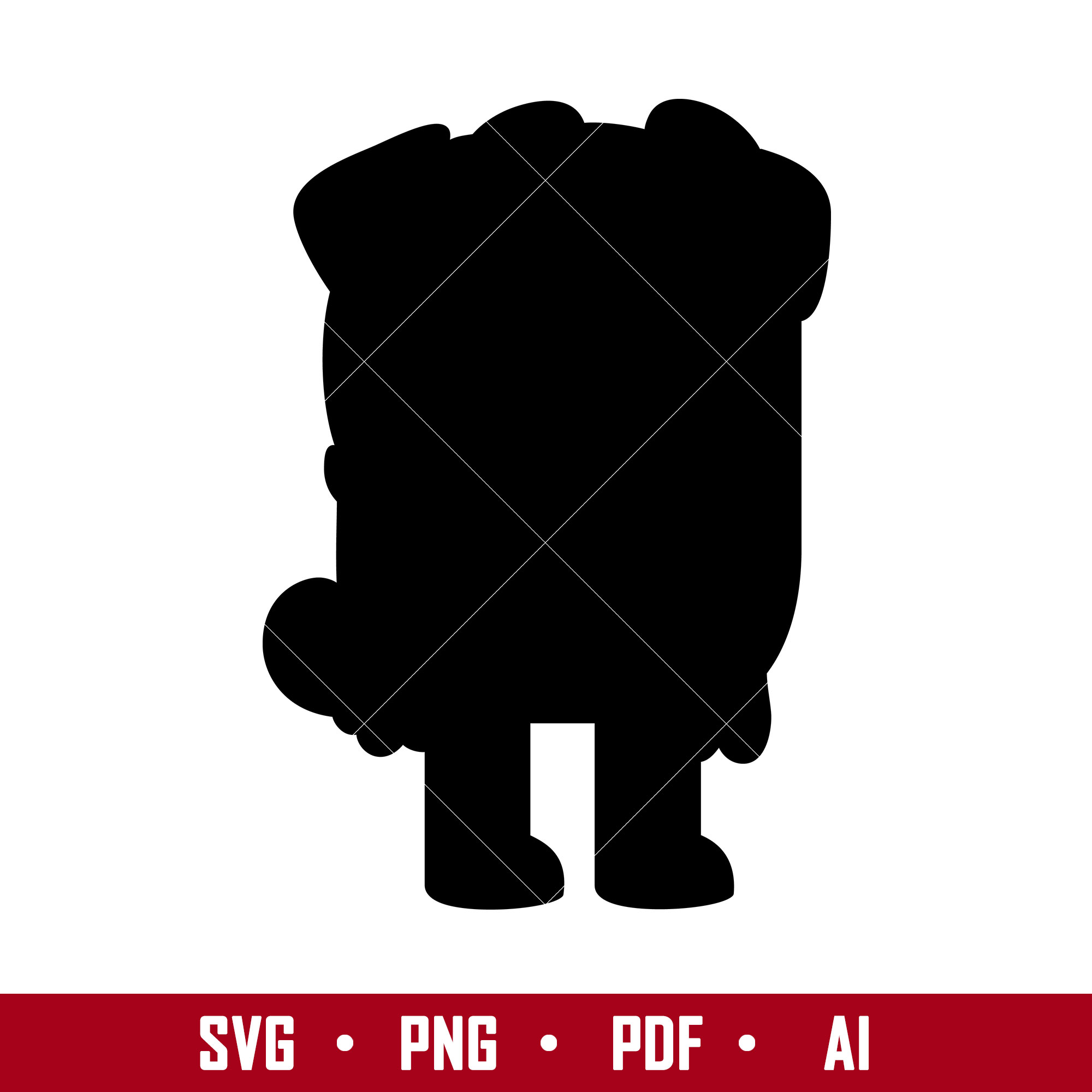 Bluey Winton Silhouette Svg, Winton Dog Svg, Bluey Svg, Cart | Inspire ...