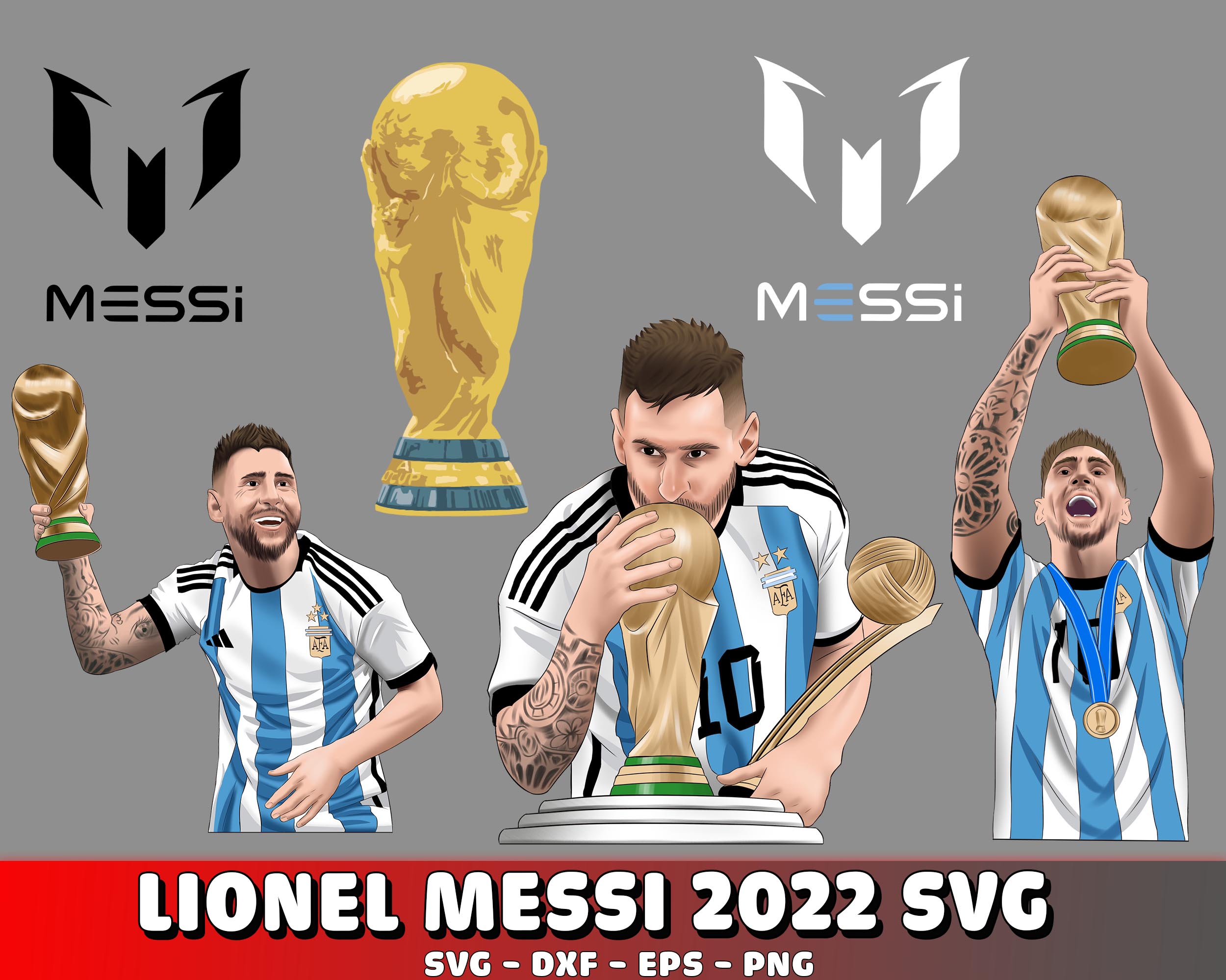 Lionel Messi SVG Bundle, Messi SVG, Lionel Messi World Cup 2 - Inspire ...