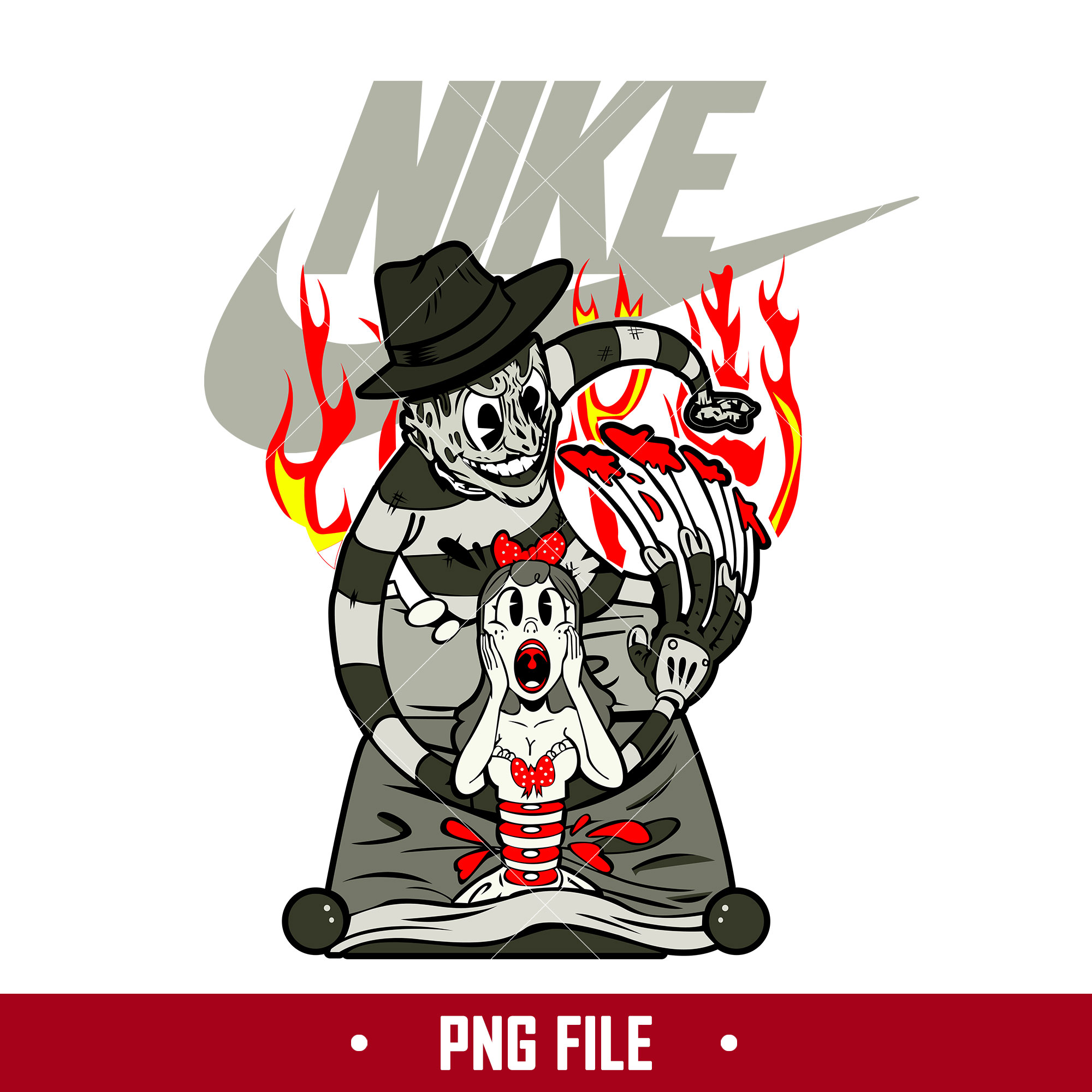 Freddy Krueger Nike Png, Horror Swoosh Png, Nike Logo Png, F | Inspire ...