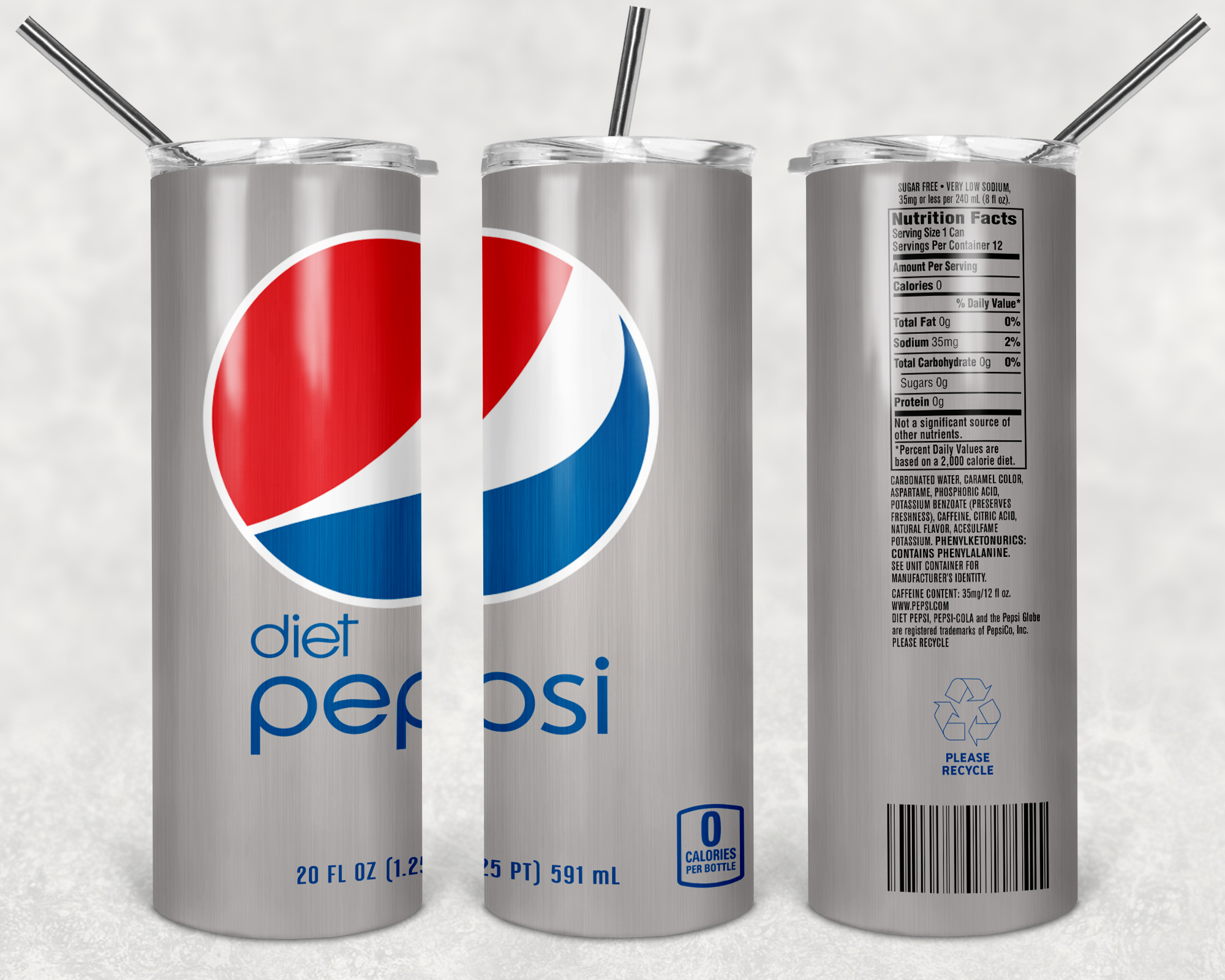 Diet Pepsi Tumbler Wrap Design - JPEG & PNG - Sublimation Pr | Inspire ...