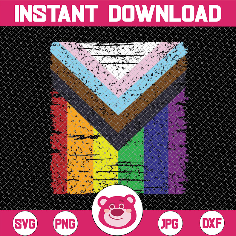 LGBT Pride Month Svg, Pride Flag svg, Progress pride svg, LG | Inspire ...