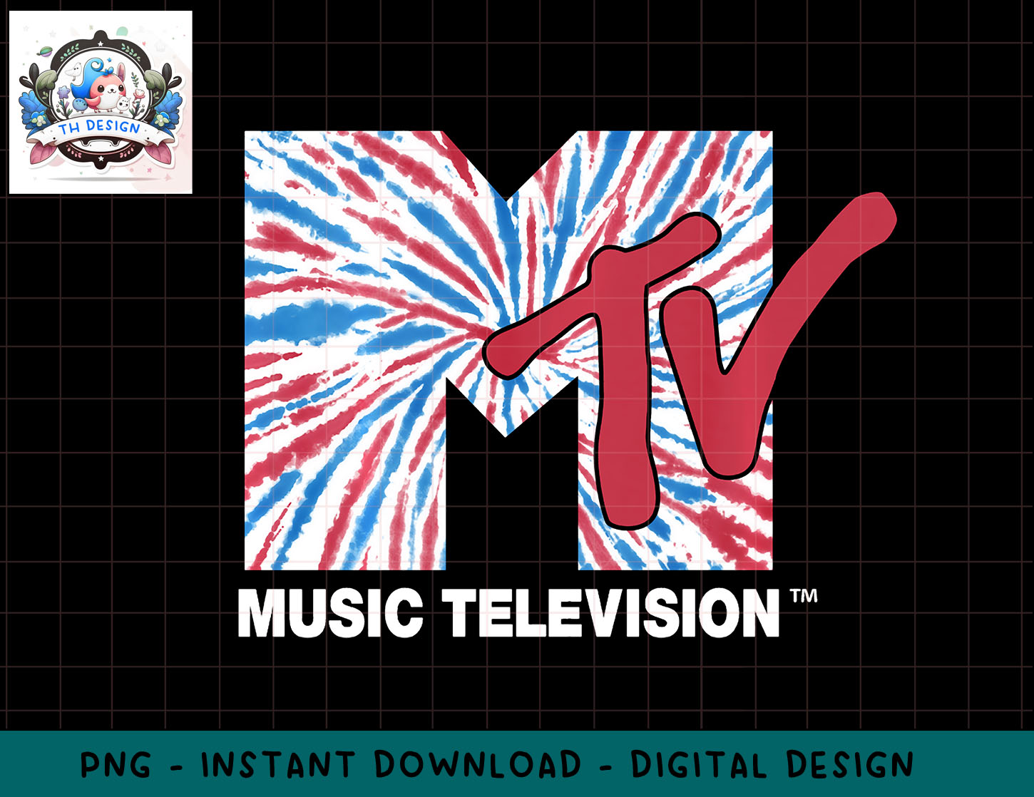 MTV American Tye-Dye MTV Logo png, digital download, instant | Inspire ...