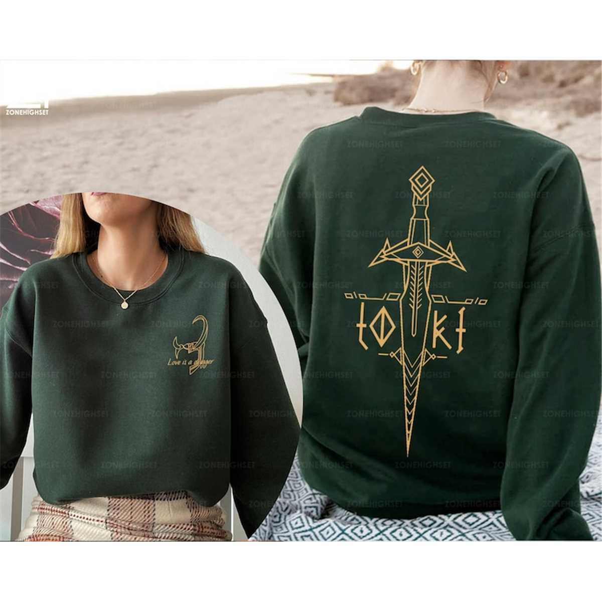 Love Is A Dagger Sweatshirt, Loki Helmet, Loki Sweater, God | Inspire ...
