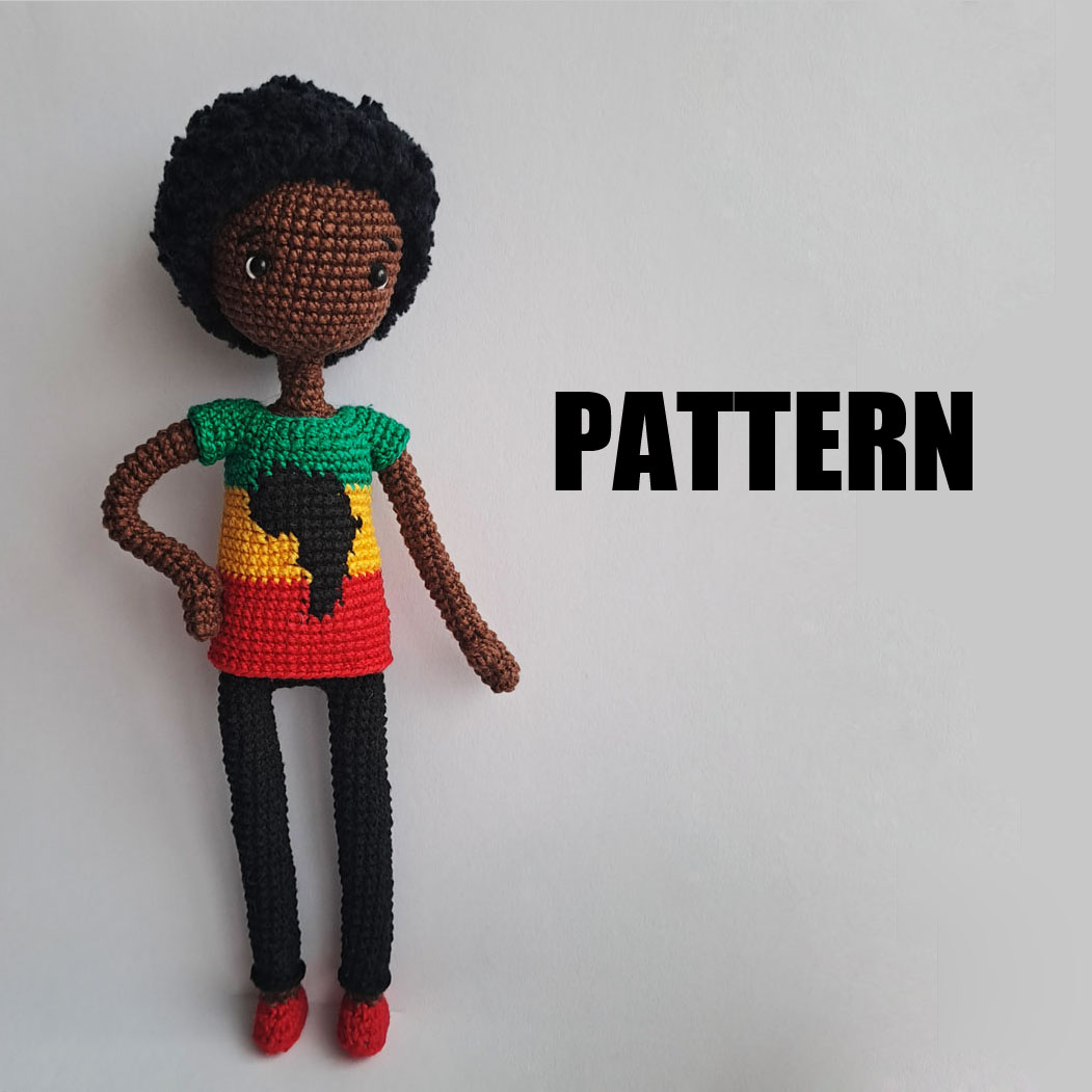 African doll pattern. African boy doll. Crochet african doll - Inspire ...